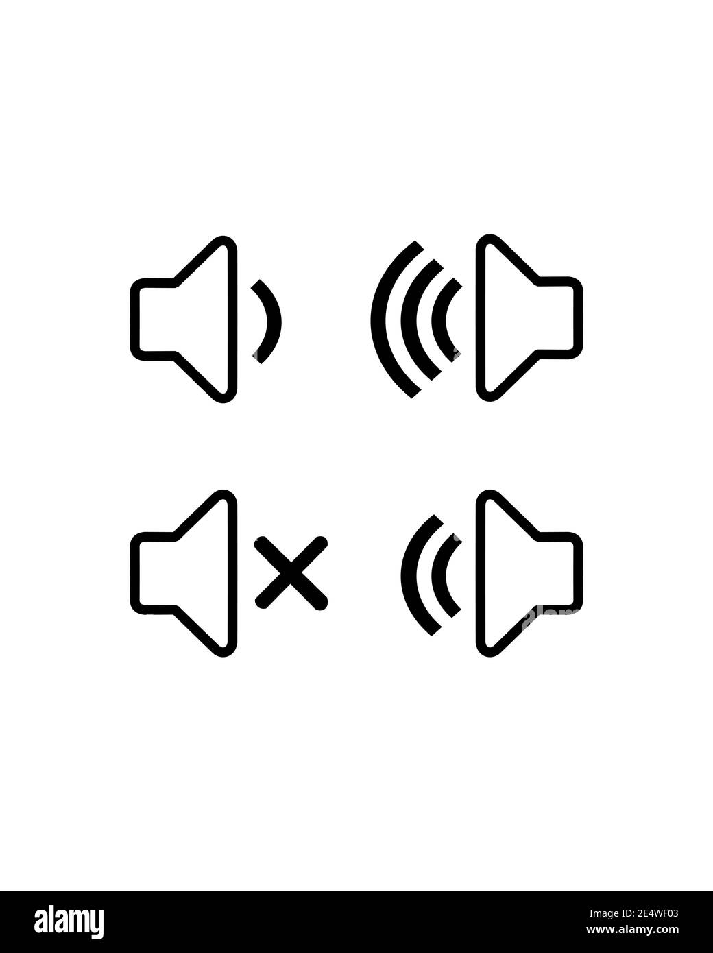 Audio speaker volume icon template Stock Vector Image & Art - Alamy