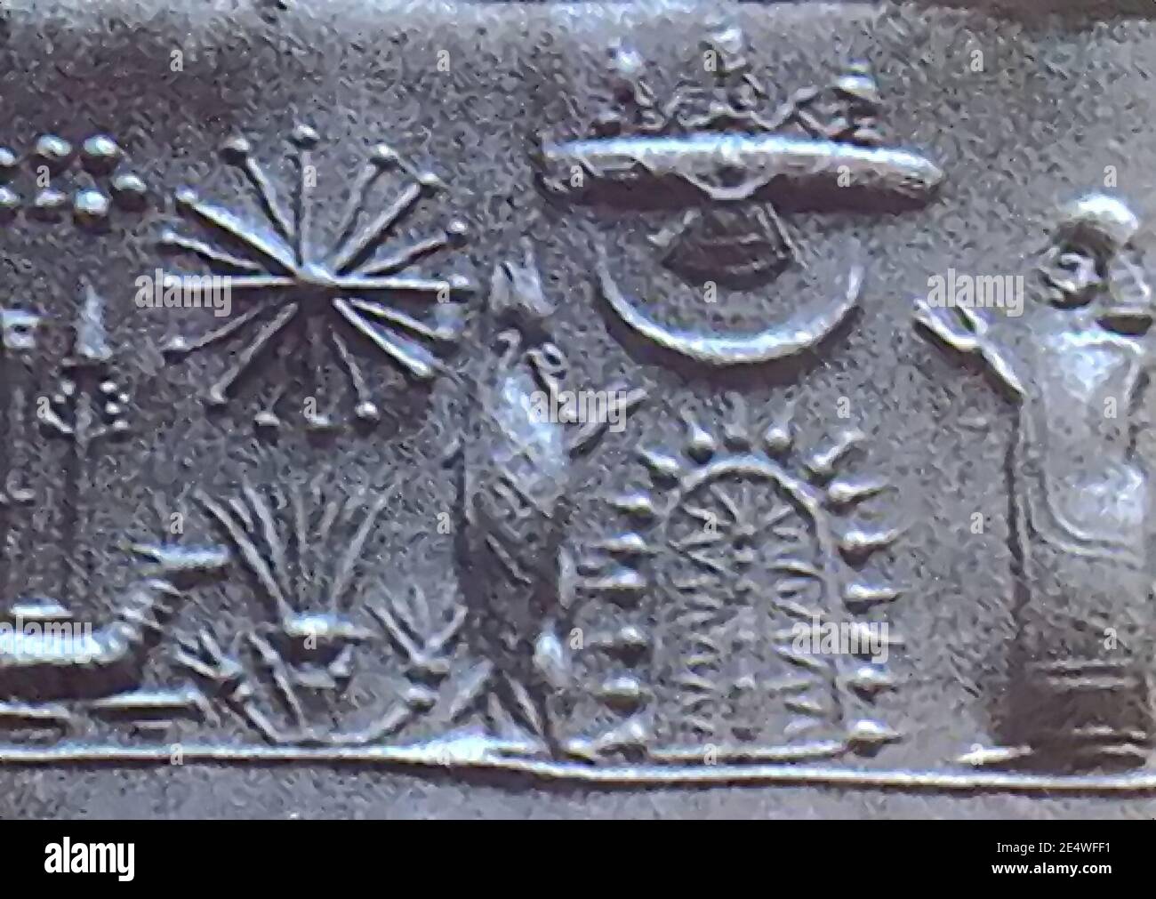 Mesopotamian cylinder seal impression Stock Photo - Alamy