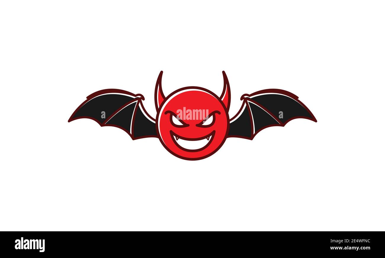 Red bat face Stock Vector Images - Alamy