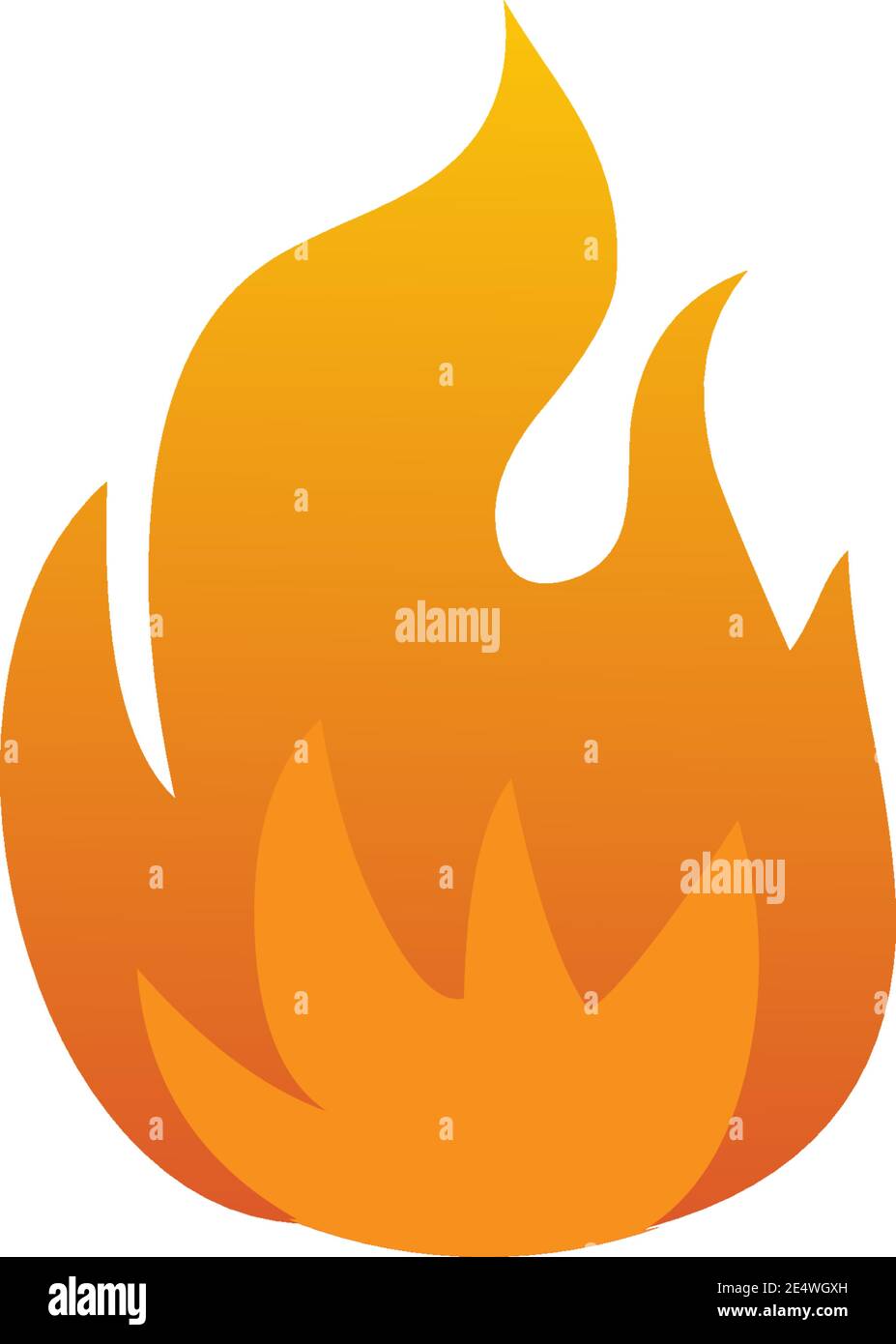 Fire illustration logo design inspiration vector template Stock Vector ...