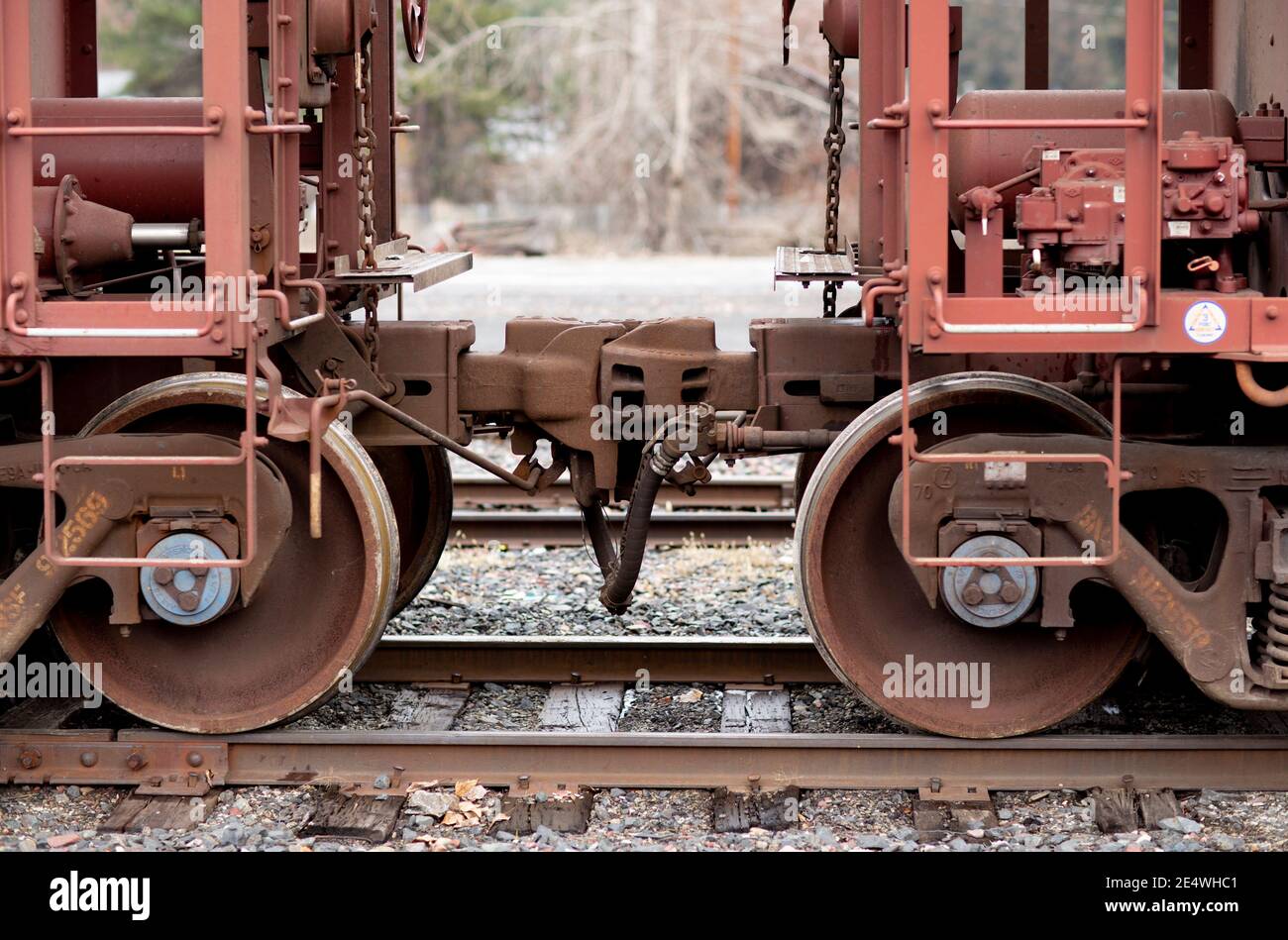 Freight car coupling hi-res stock photography and images - Alamy