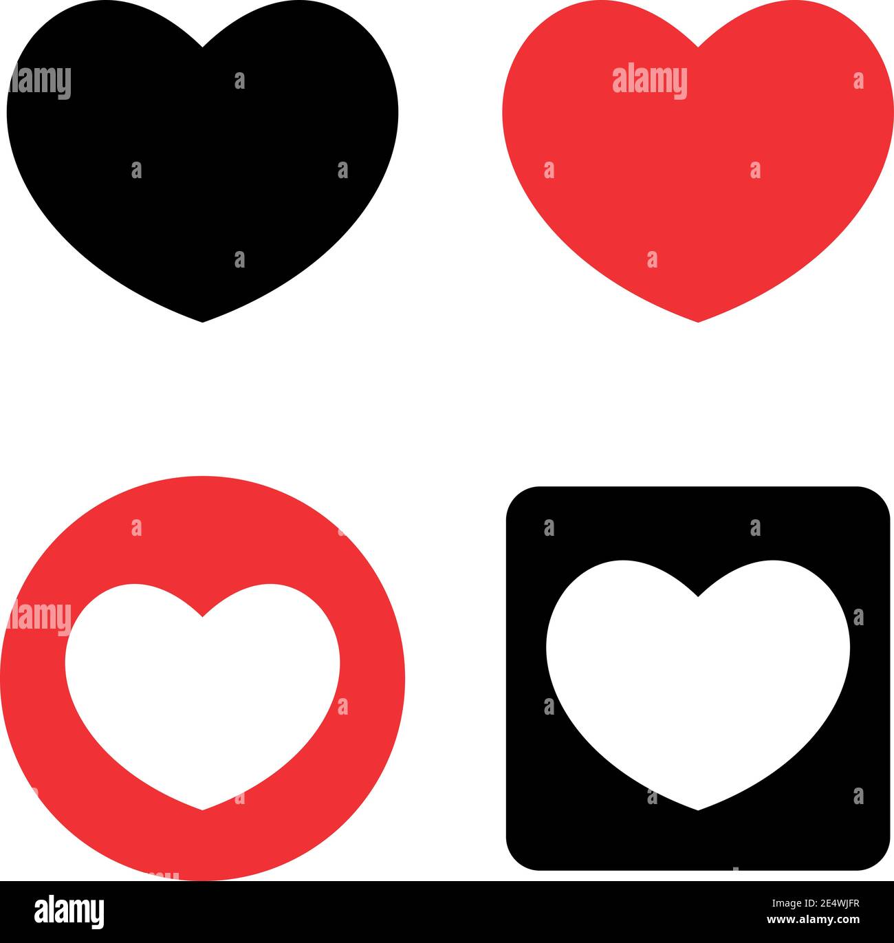 Heart icon template Stock Vector Image & Art - Alamy