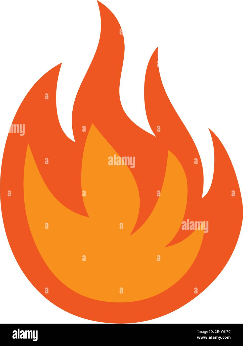 Fire illustration logo design inspiration vector template Stock Vector ...