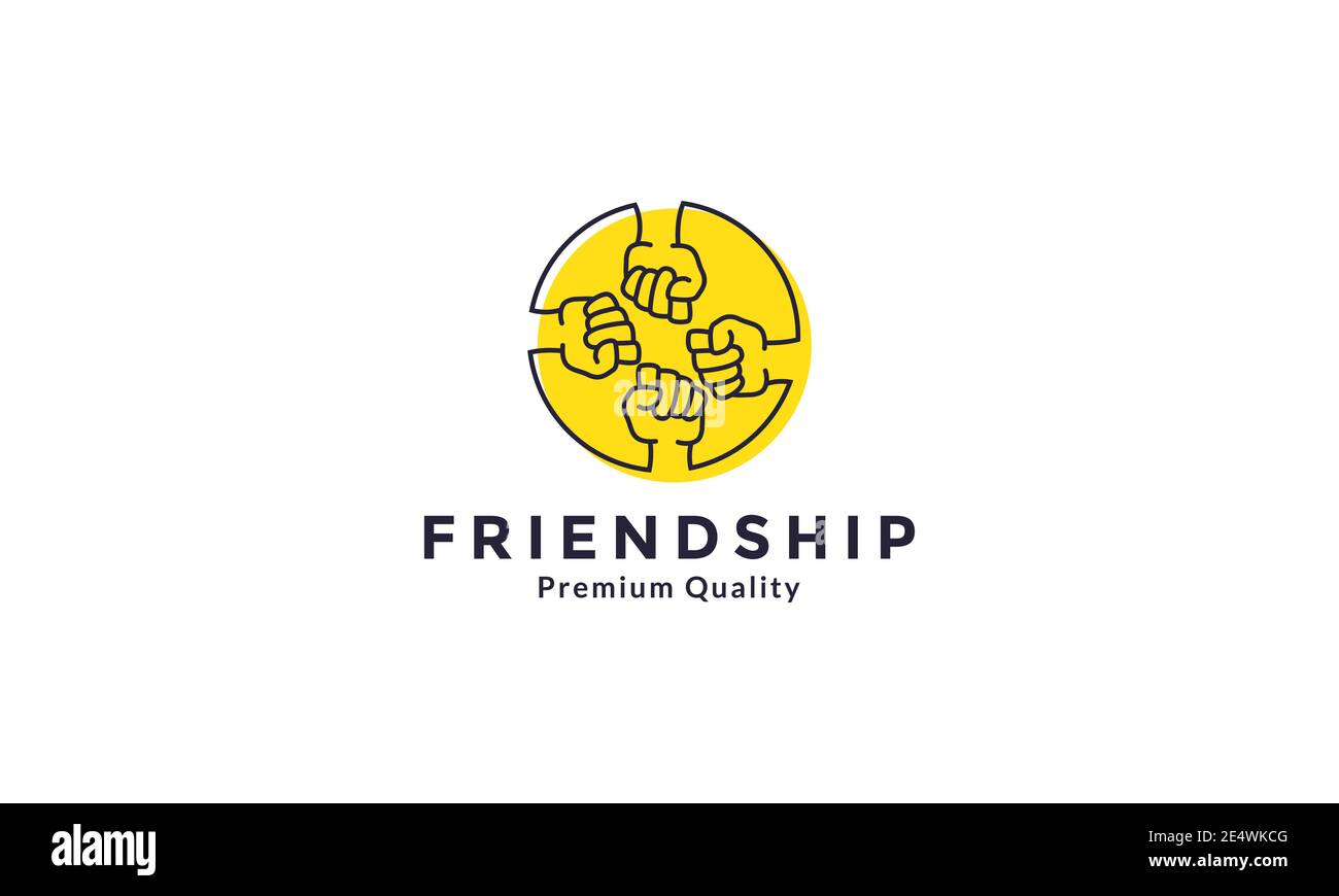 hand up group line circle logo symbol vector icon graphic design Stock ...