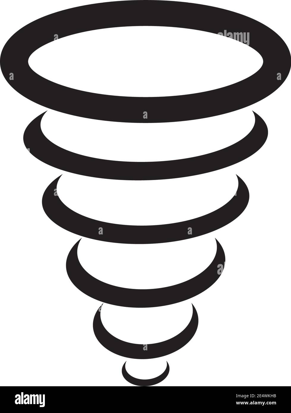Tornado twist icon logo design vector illustration template Stock ...