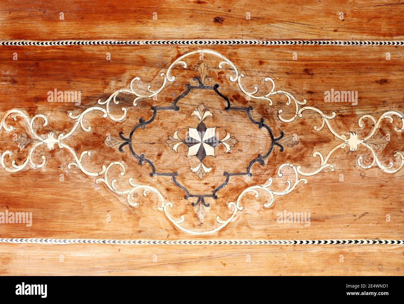 Detail of traditional persian wooden wall panel with wood carving ...