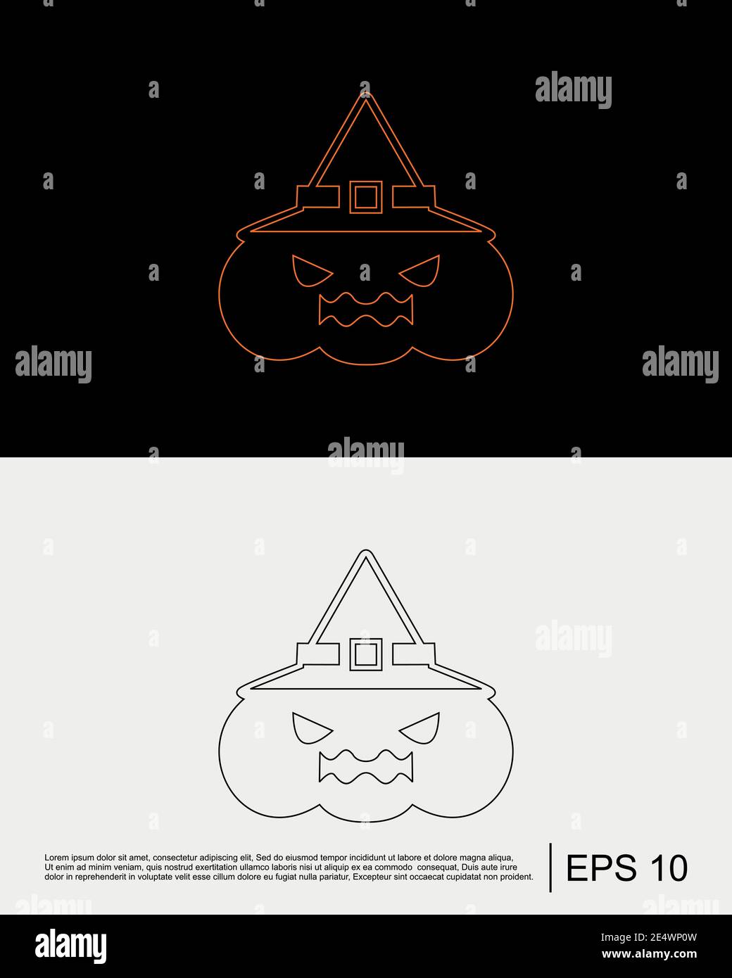 Halloween icon logo vector Stock Vector Image & Art - Alamy