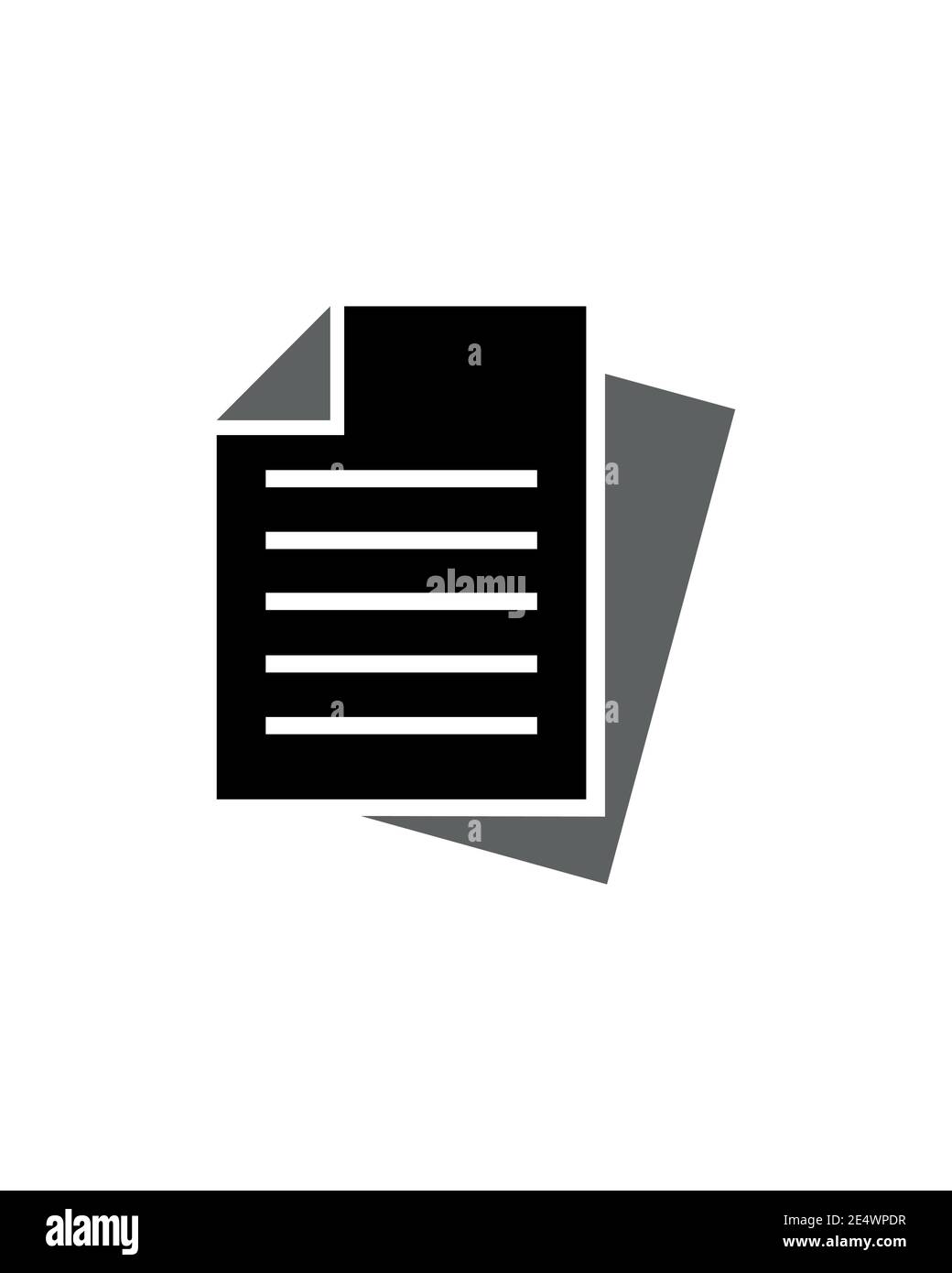 Document - vector icon Stock Vector Image & Art - Alamy