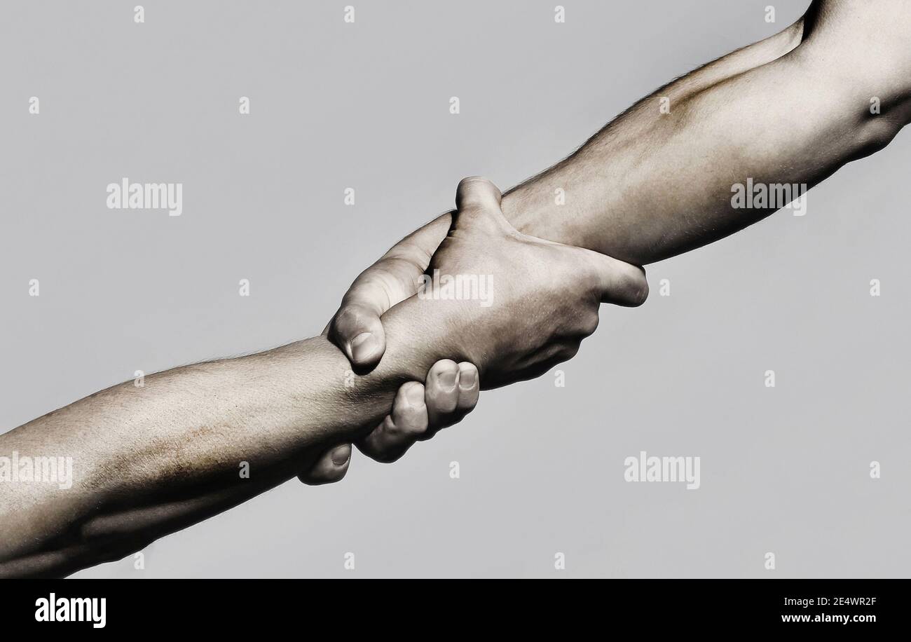 Helping hand concept and international day of peace, support. Helping ...