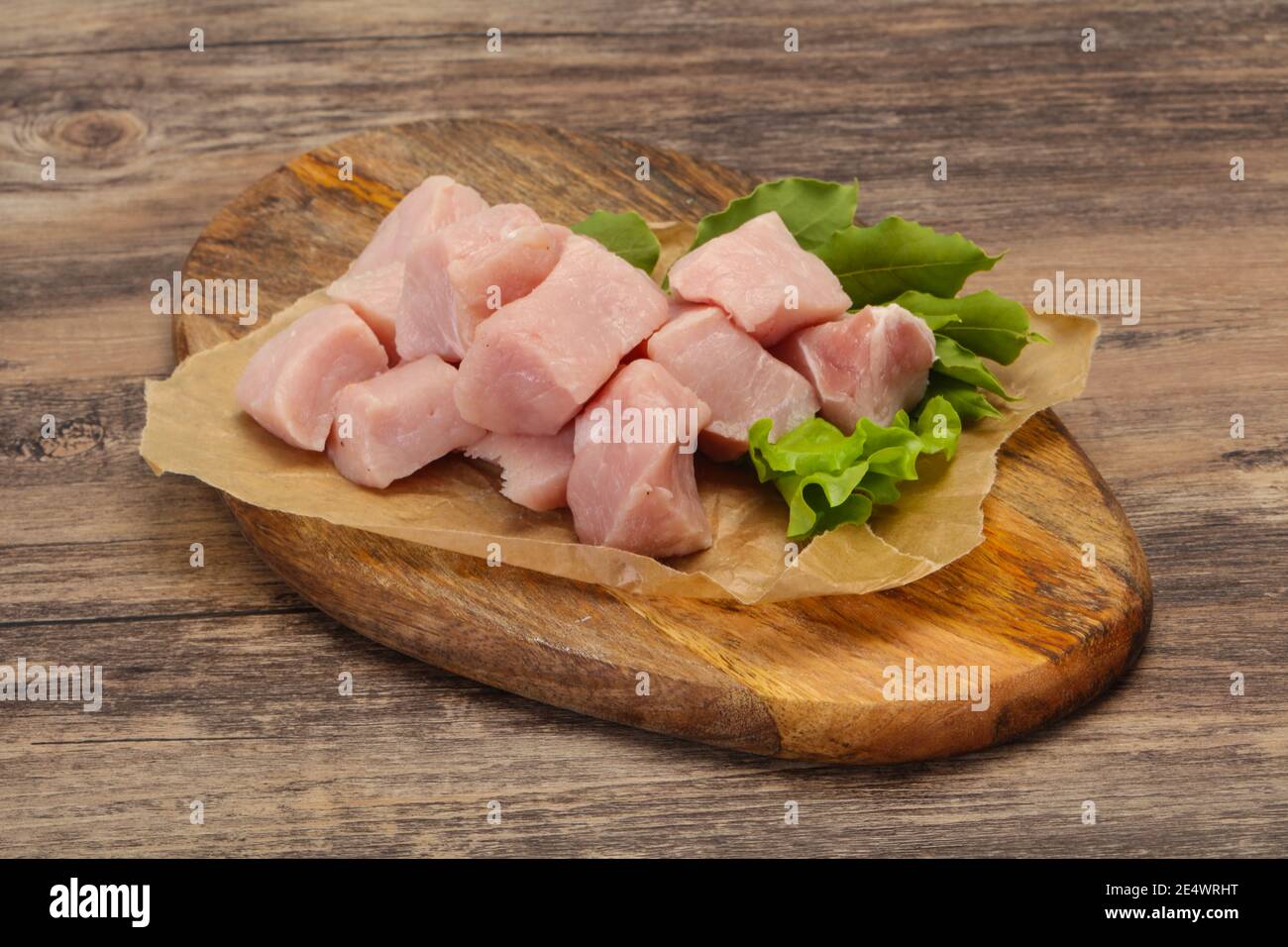 Raw fresh pork meat cube ready for cooking Stock Photo - Alamy
