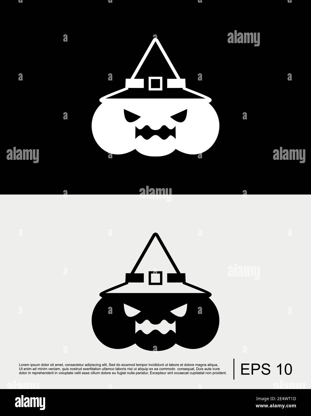 Halloween icon logo vector Stock Vector Image & Art - Alamy