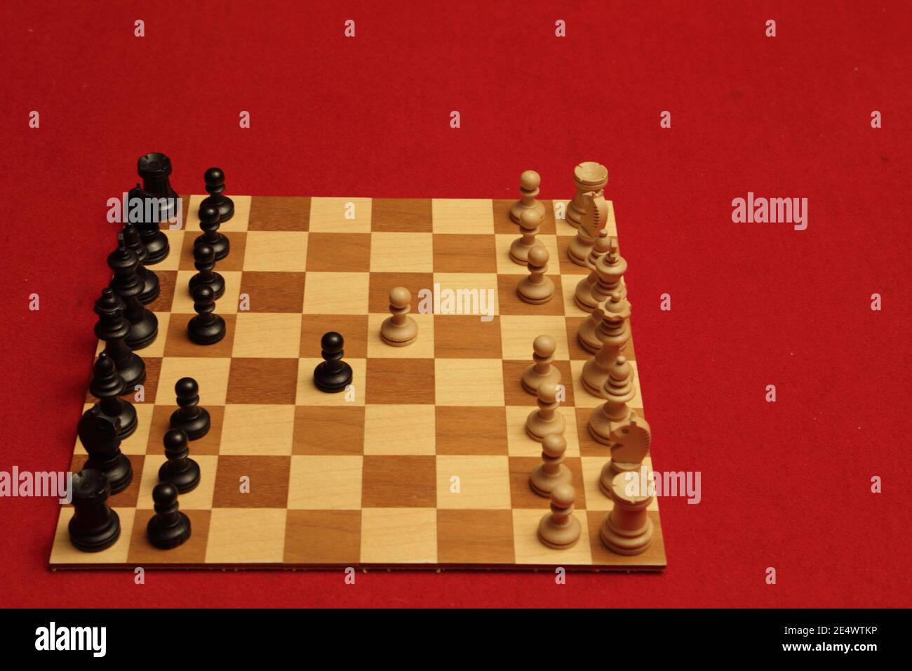 Chess Opening: Scandanavian Defence Stock Photo - Alamy