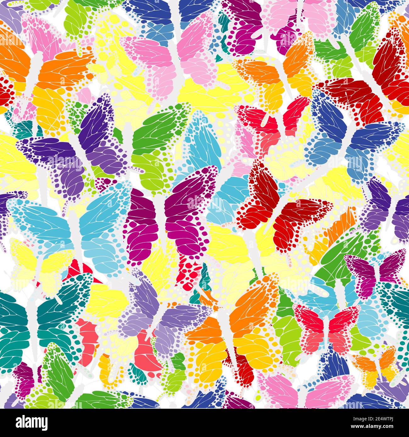 Abstract spring background rainbow butterflies hi-res stock photography ...