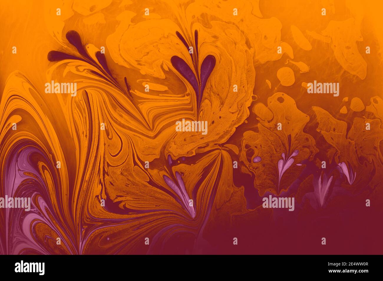 Creative ebru art background with abstract paint. Marbling texture ...