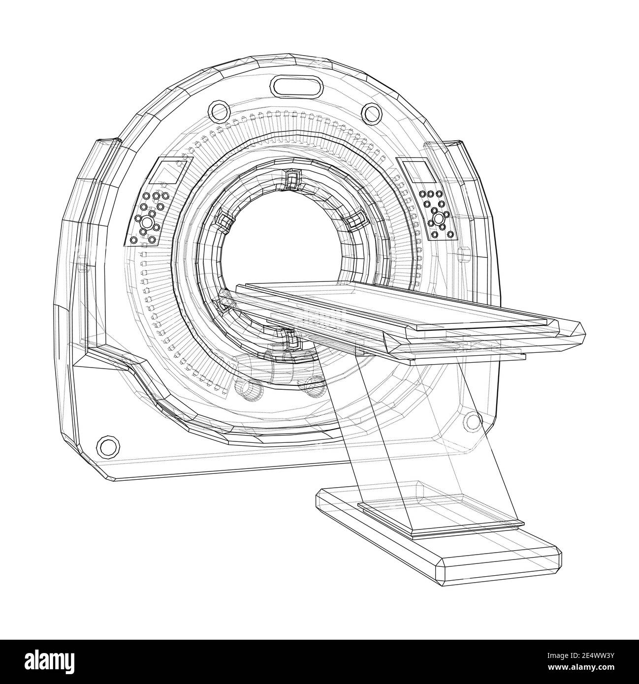 3d illustration of a MRI machine Stock Vector Image & Art - Alamy