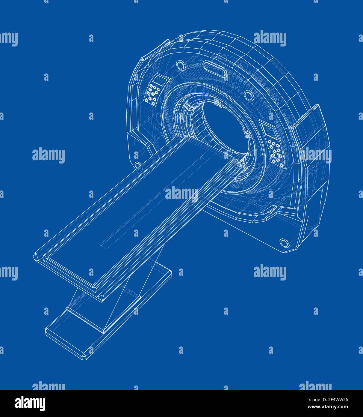 3d illustration of a MRI machine Stock Vector Image & Art - Alamy
