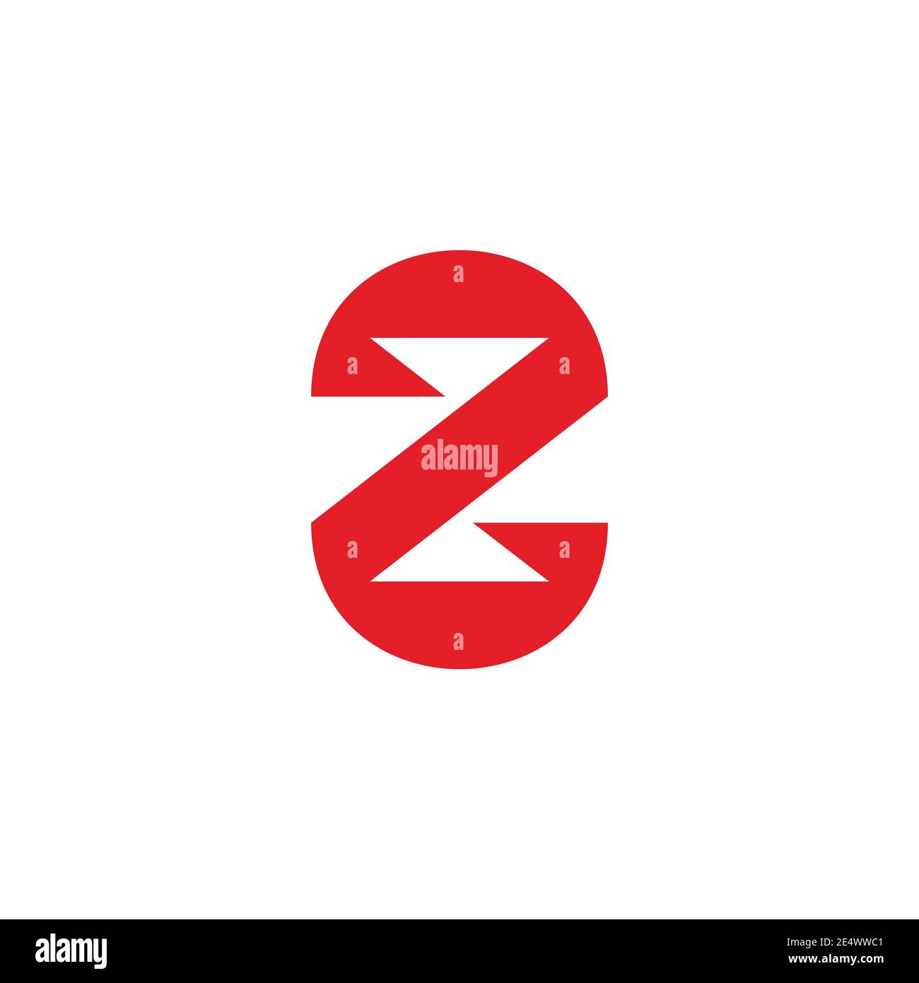 letter z simple geometric cross design logo vector Stock Vector Image ...