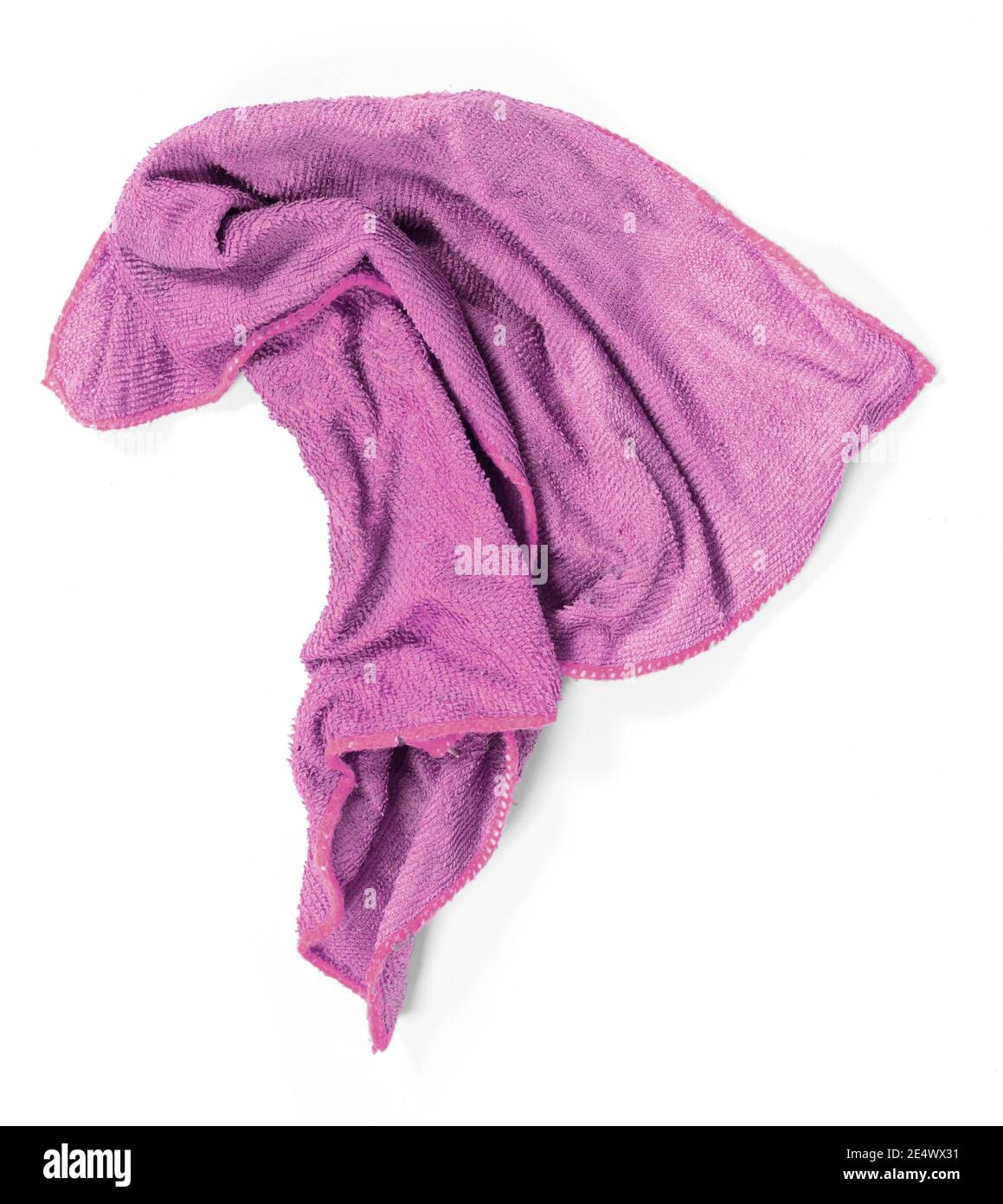 Dirty cloth isolated on a white background Stock Photo - Alamy
