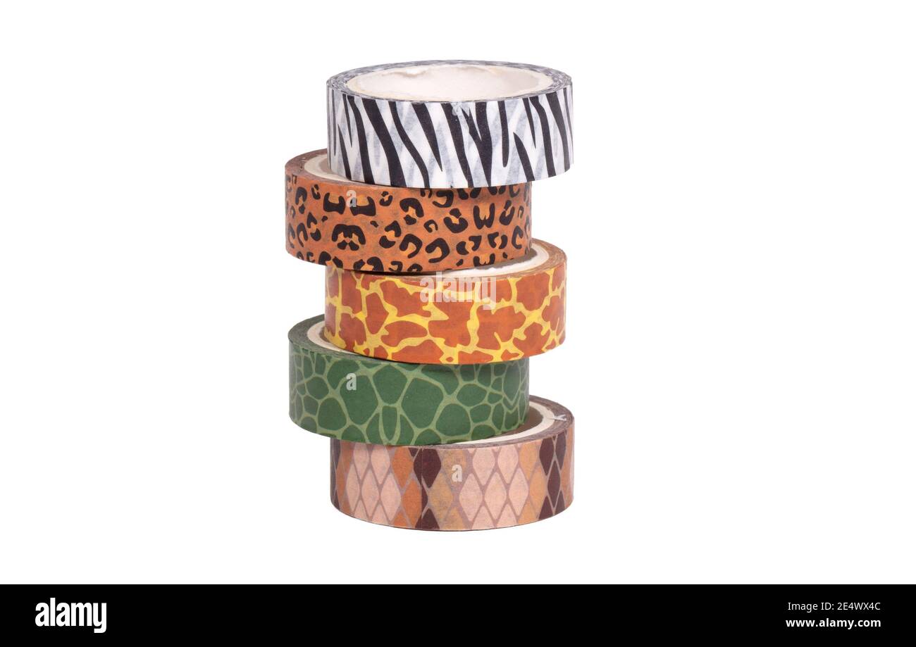 Creative adhesive tape, isolated on a white background Stock Photo - Alamy