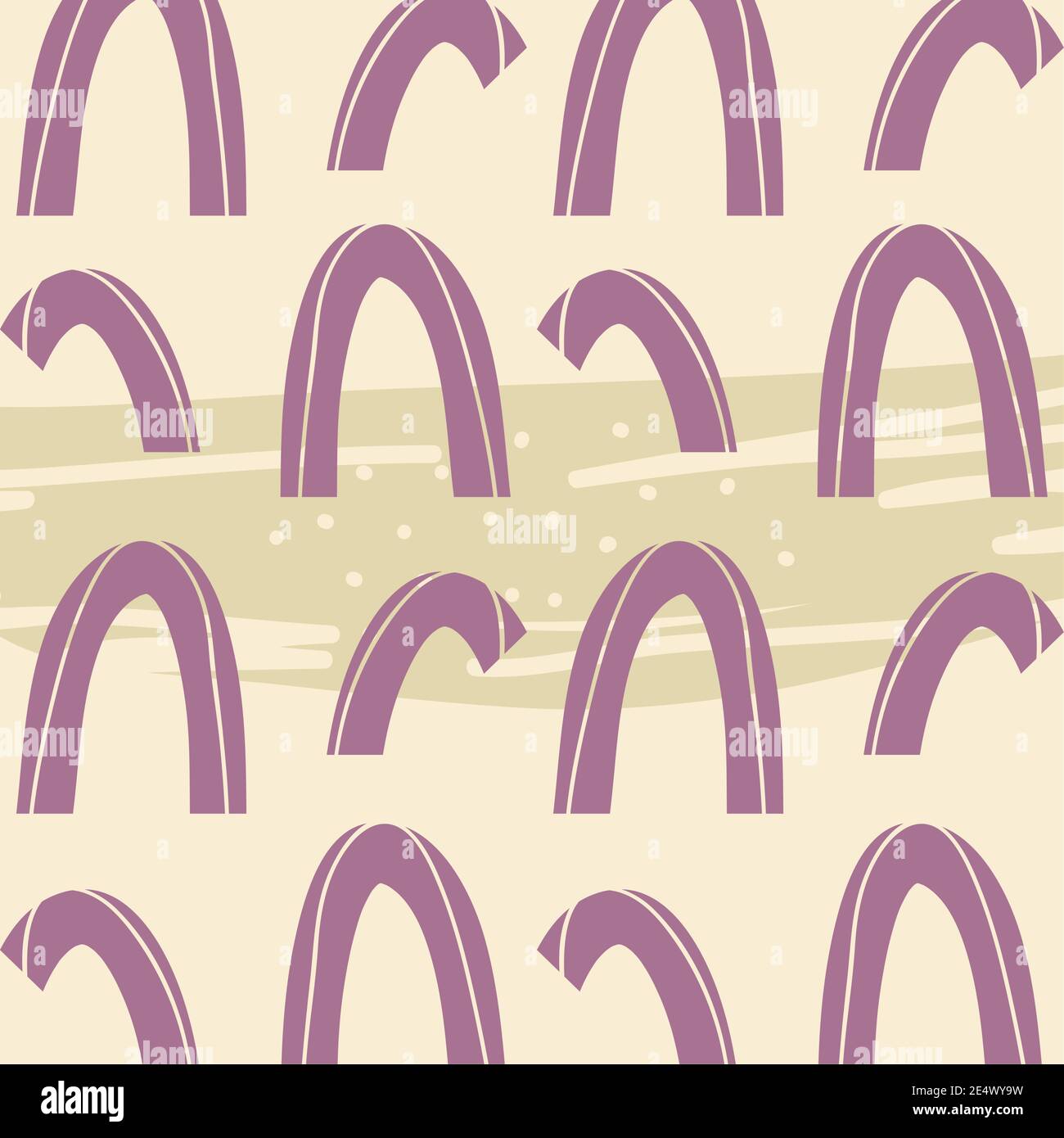 Abstract pattern background with purple arches design, Art and ...