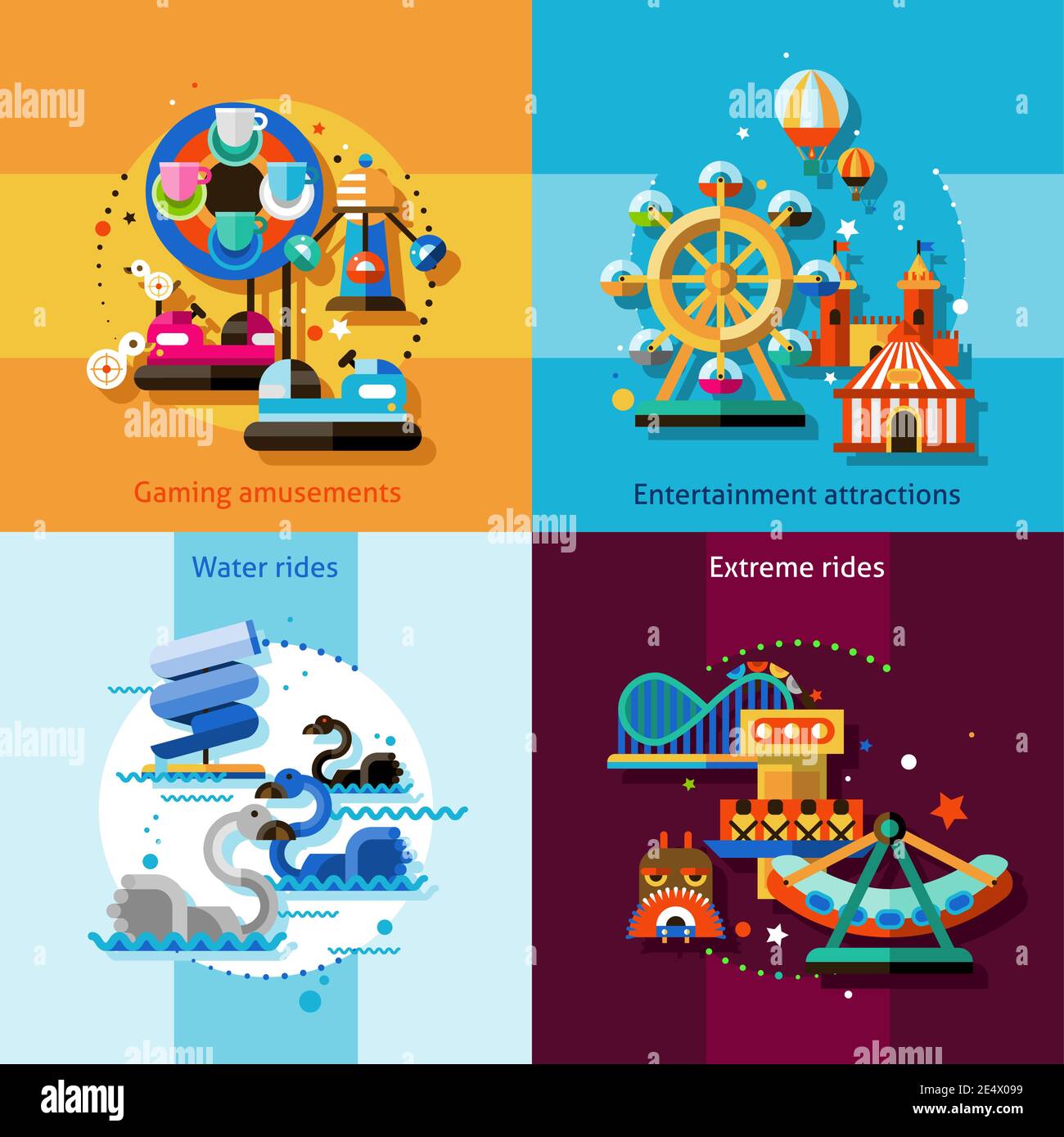 Spectacle of water Stock Vector Images - Alamy