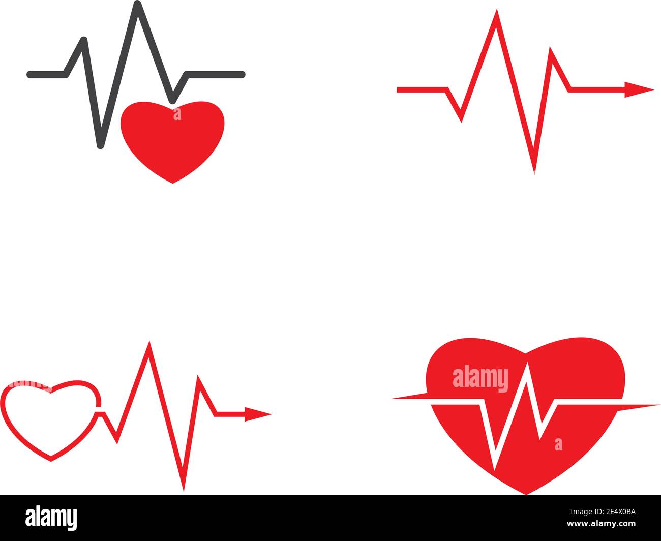 heart beat line vector ilustration Stock Vector Image & Art - Alamy