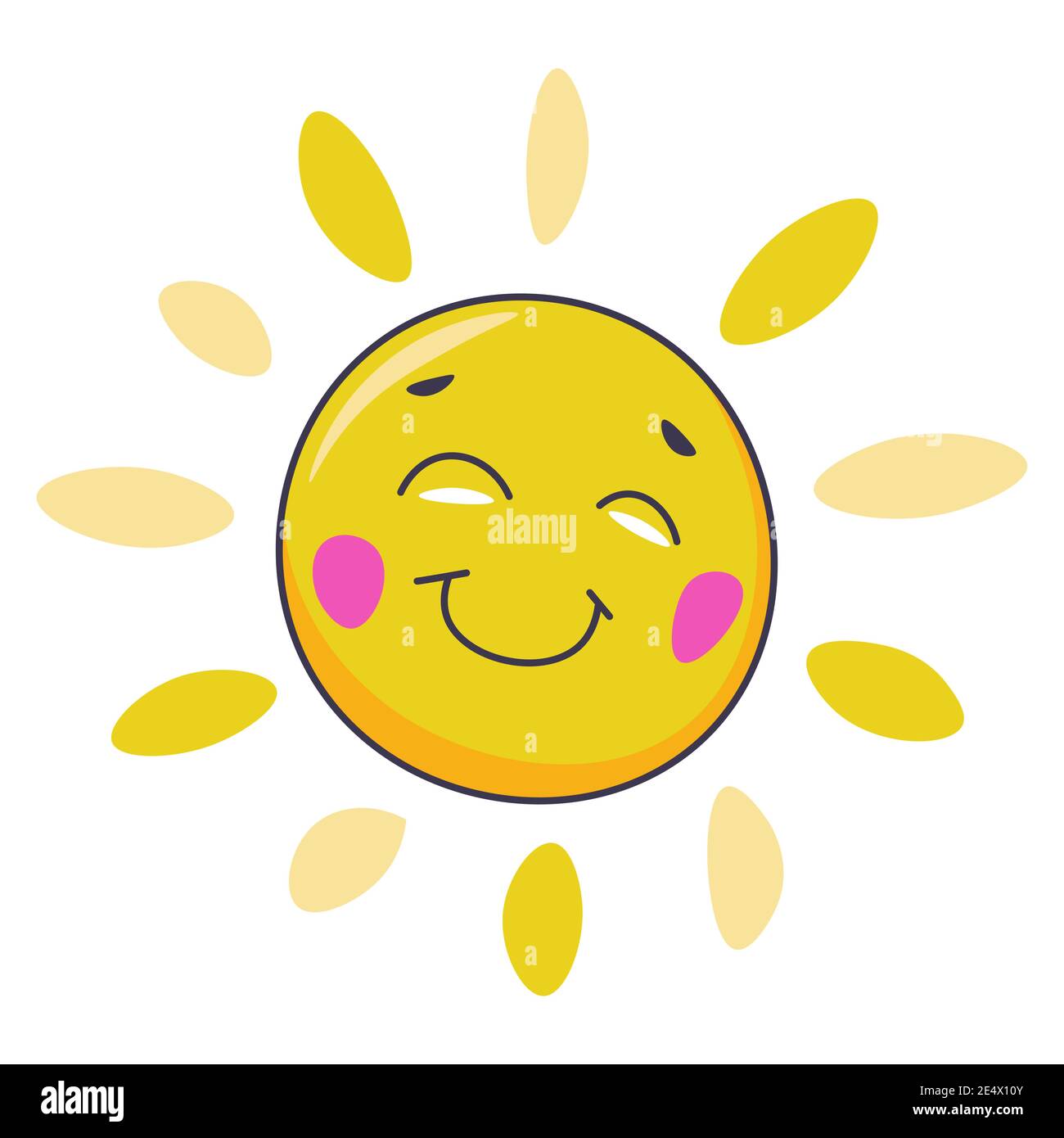 Smiling Sun Face