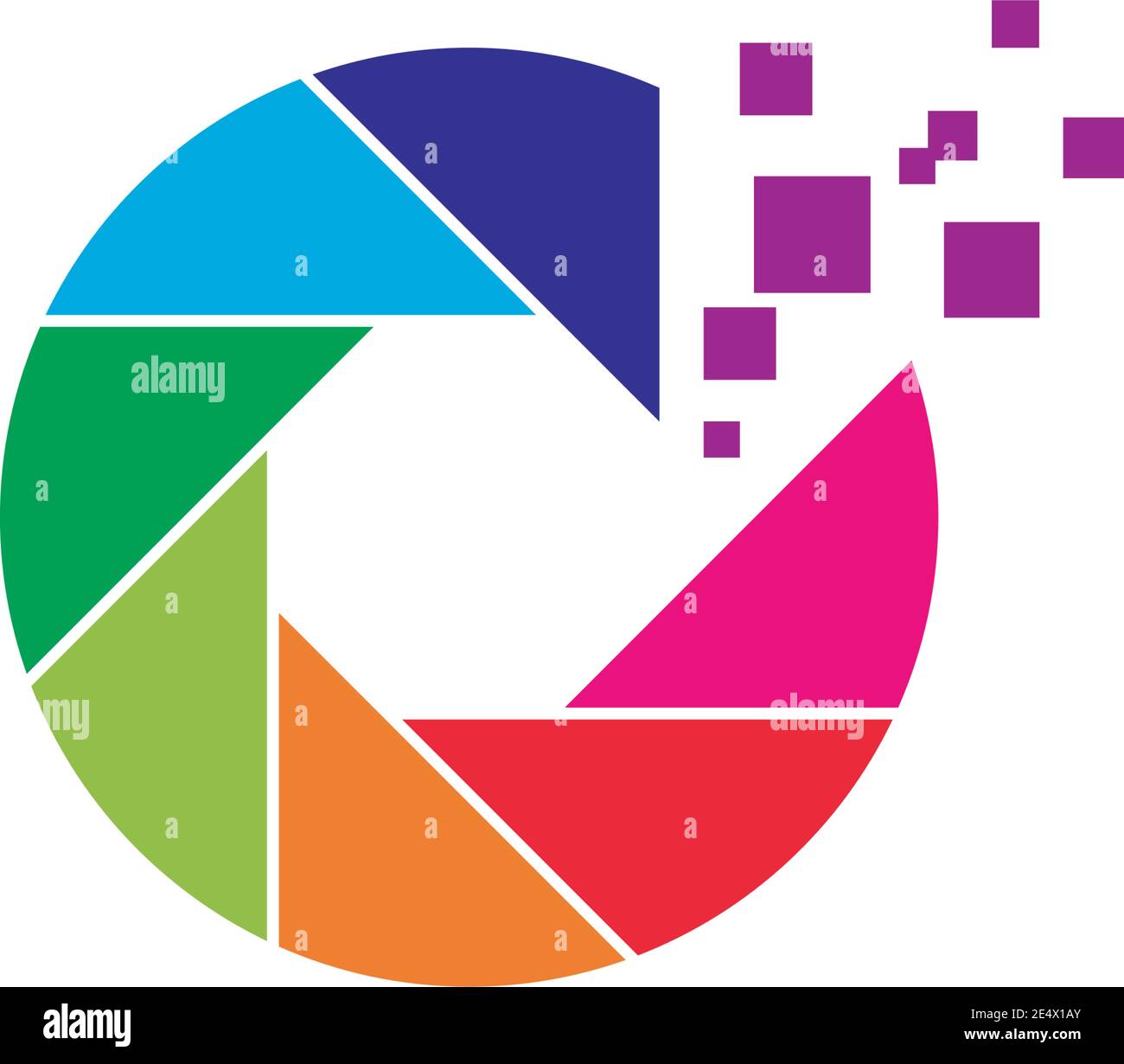 Pixel art design Logo Template Stock Vector Image & Art - Alamy