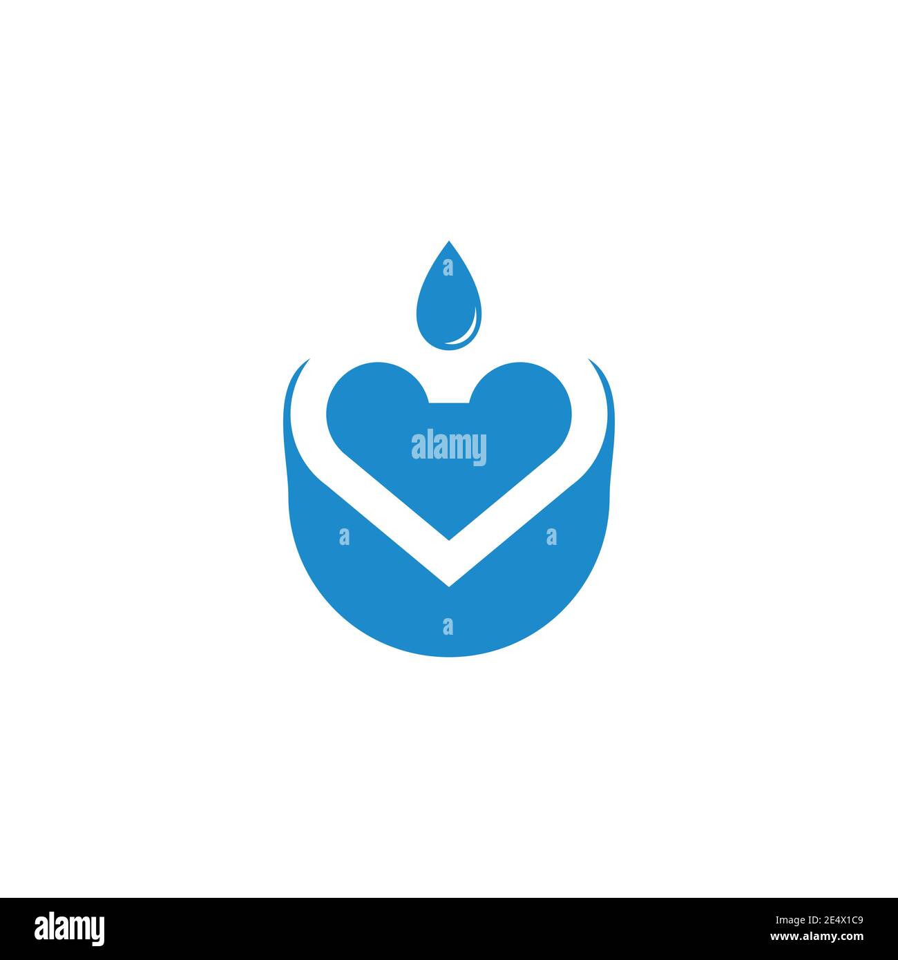 love fresh drop water simple geometric symbol decoration vector Stock ...
