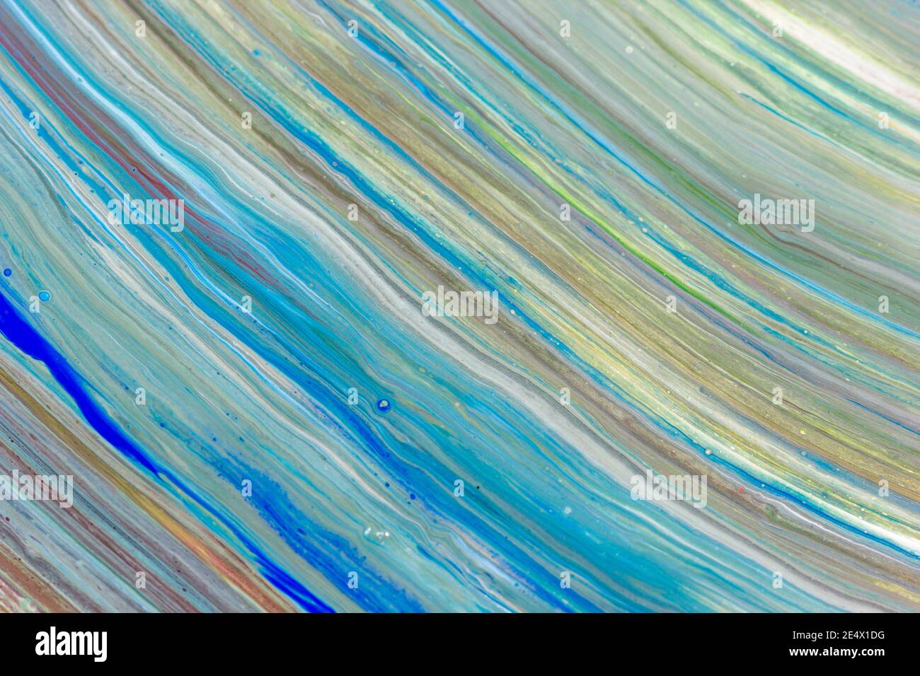 Abstract illustration with blue acrylic color Stock Photo - Alamy