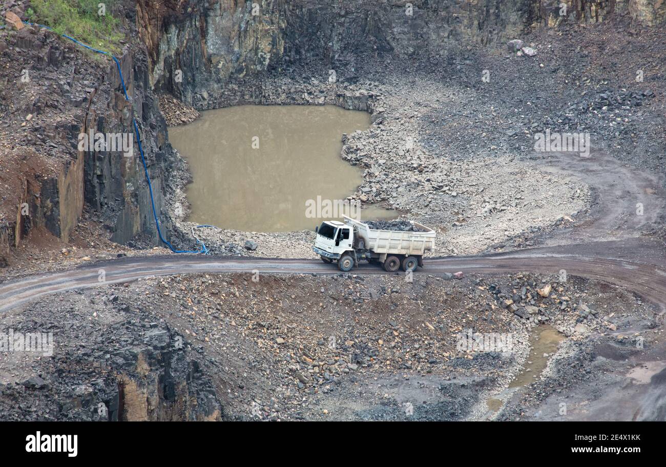 Open cast quarry hi-res stock photography and images - Alamy