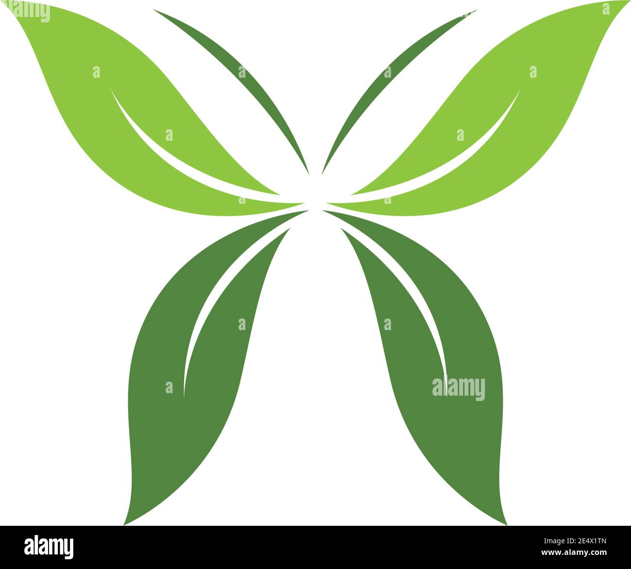 Butter fly leaf nature ilustration concept Stock Vector Image & Art - Alamy