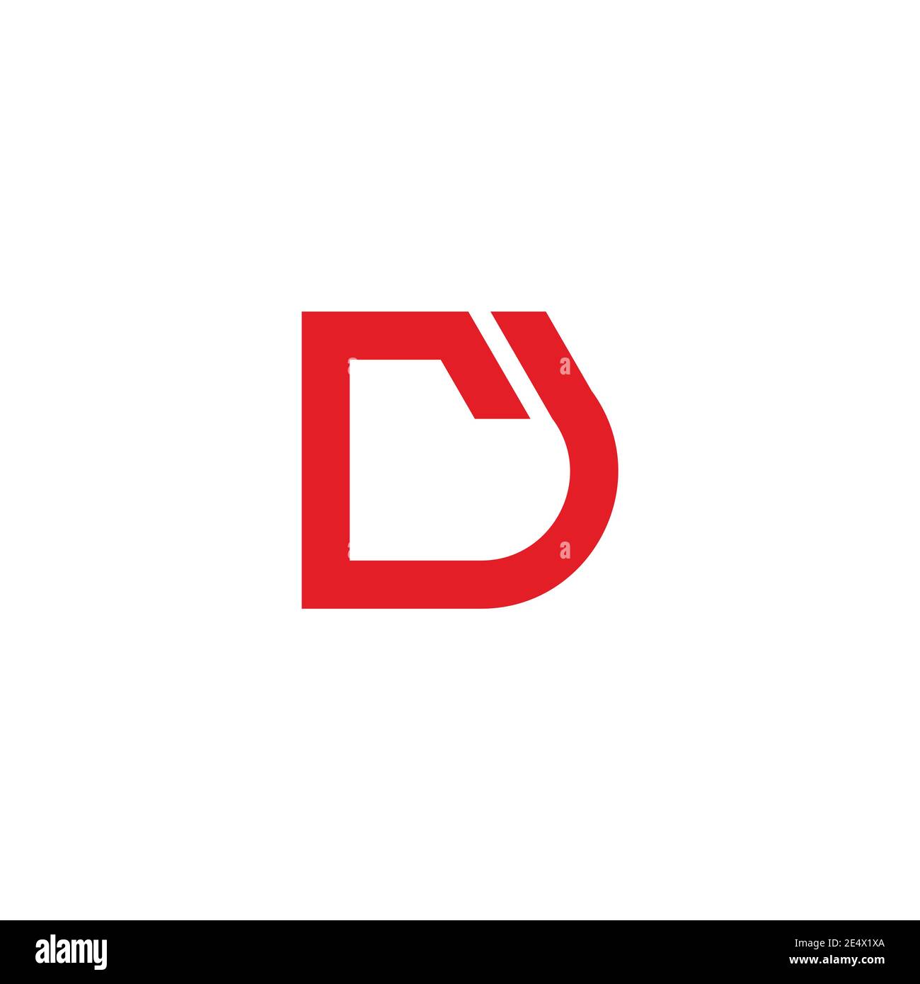 abstract letter rd simple geometric link logo vector Stock Vector Image ...