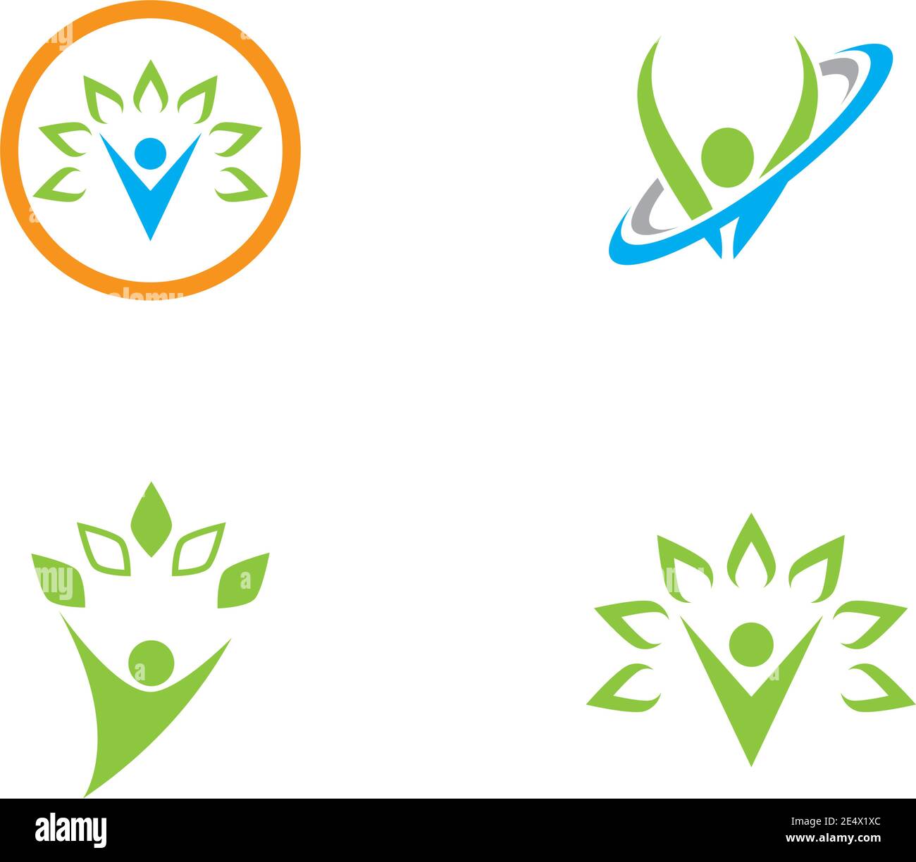 Human character logo sign,Health care logo Stock Vector Image & Art - Alamy