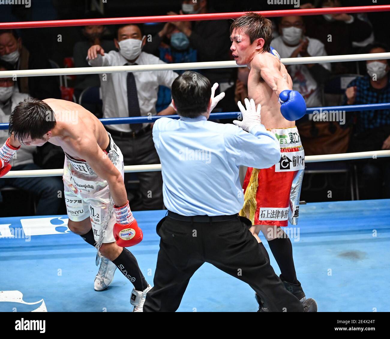 Tokyo, Japan. 22nd Jan, 2021. (L-R) Yusaku Kuga, Gakuya Furuhashi ...