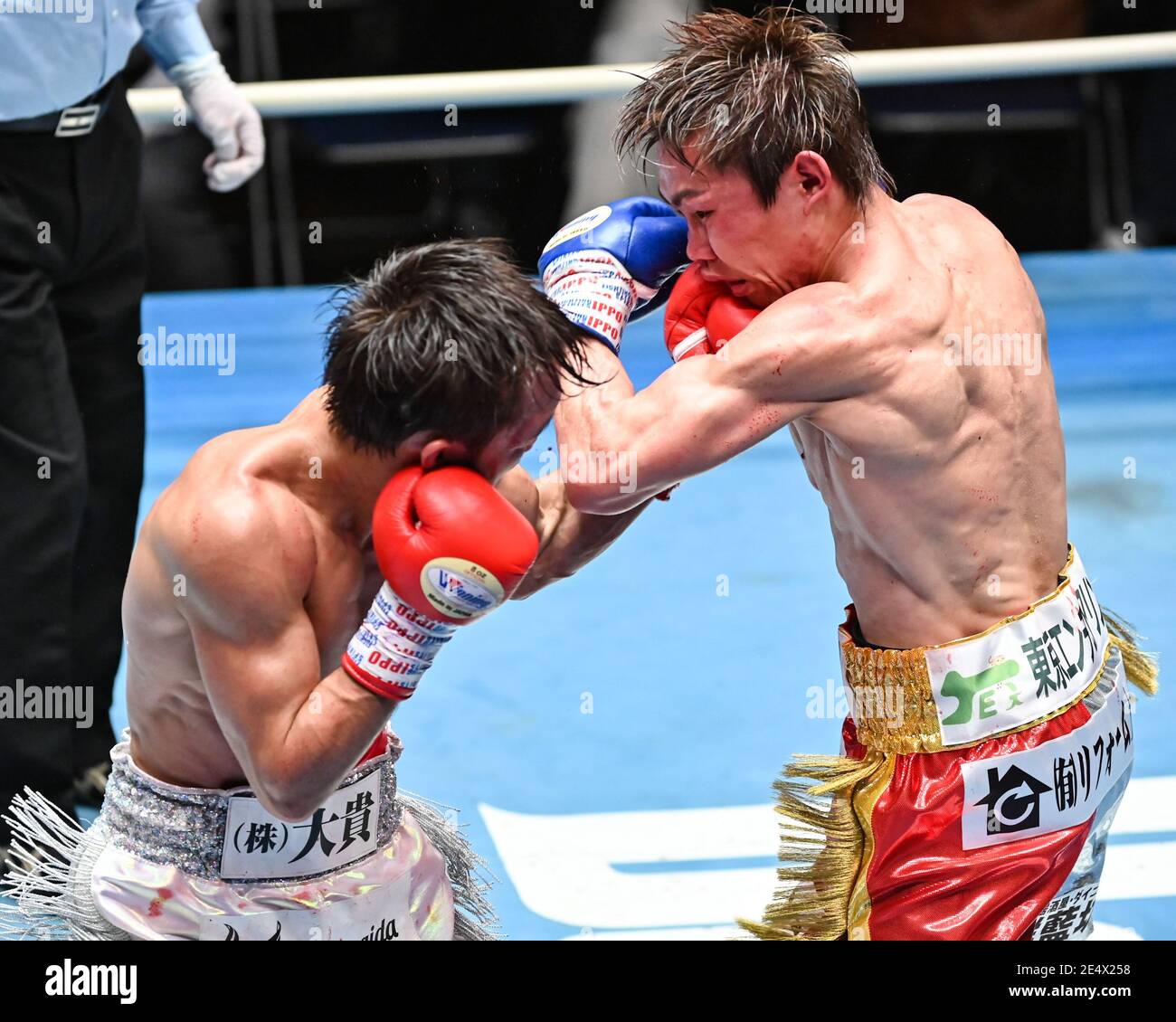 Tokyo, Japan. 22nd Jan, 2021. (L-R) Yusaku Kuga, Gakuya Furuhashi ...