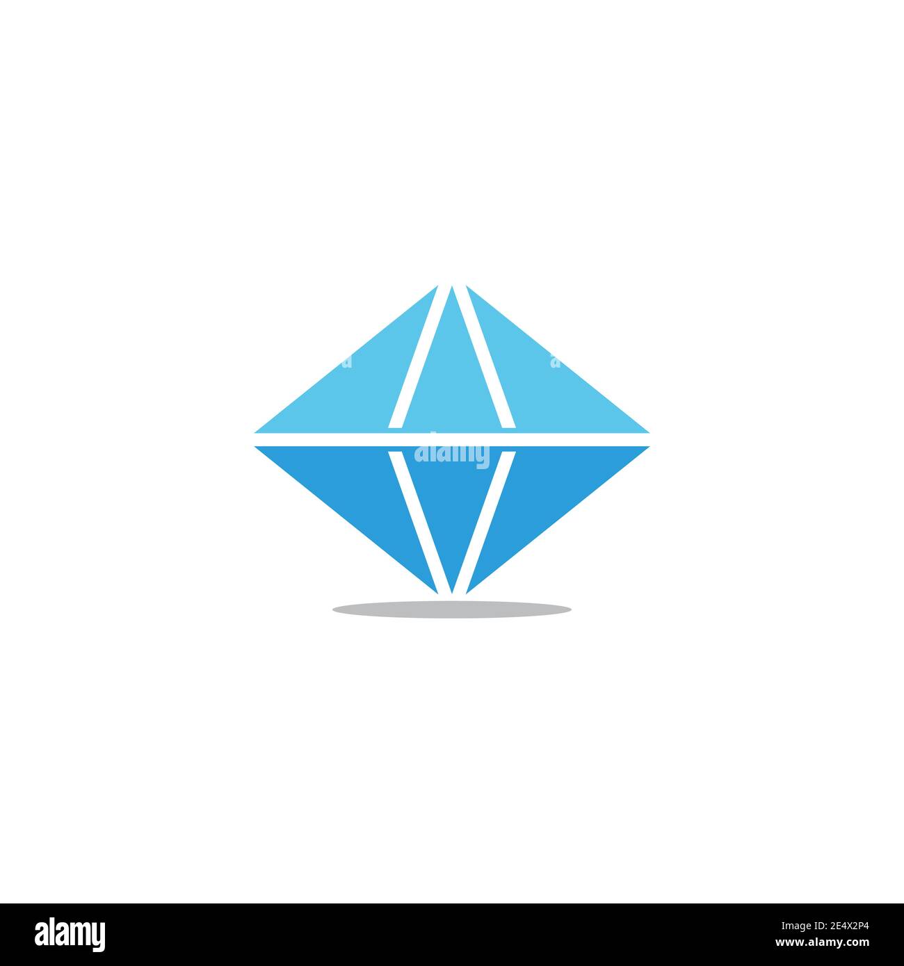 blue object simple geometric logo vector Stock Vector Image & Art - Alamy