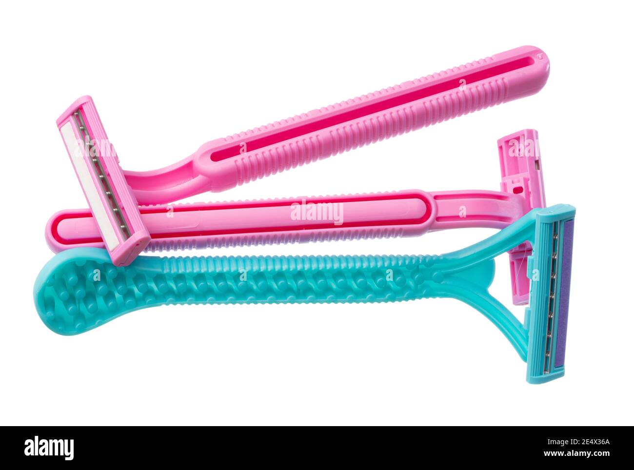Disposable shaving razors isolated on white background Stock Photo - Alamy