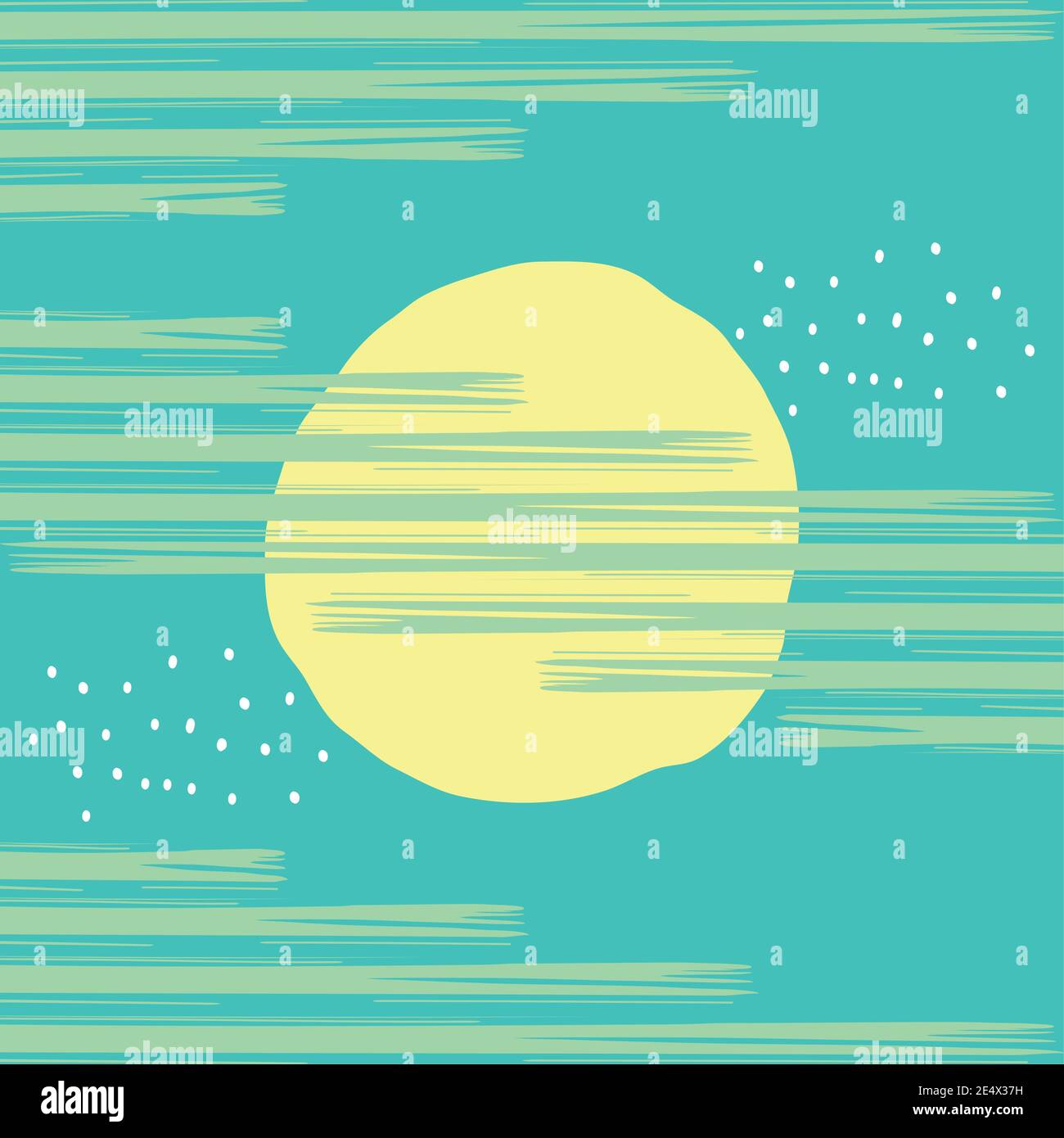 Abstract blue pattern background with yellow circle design, Art and ...