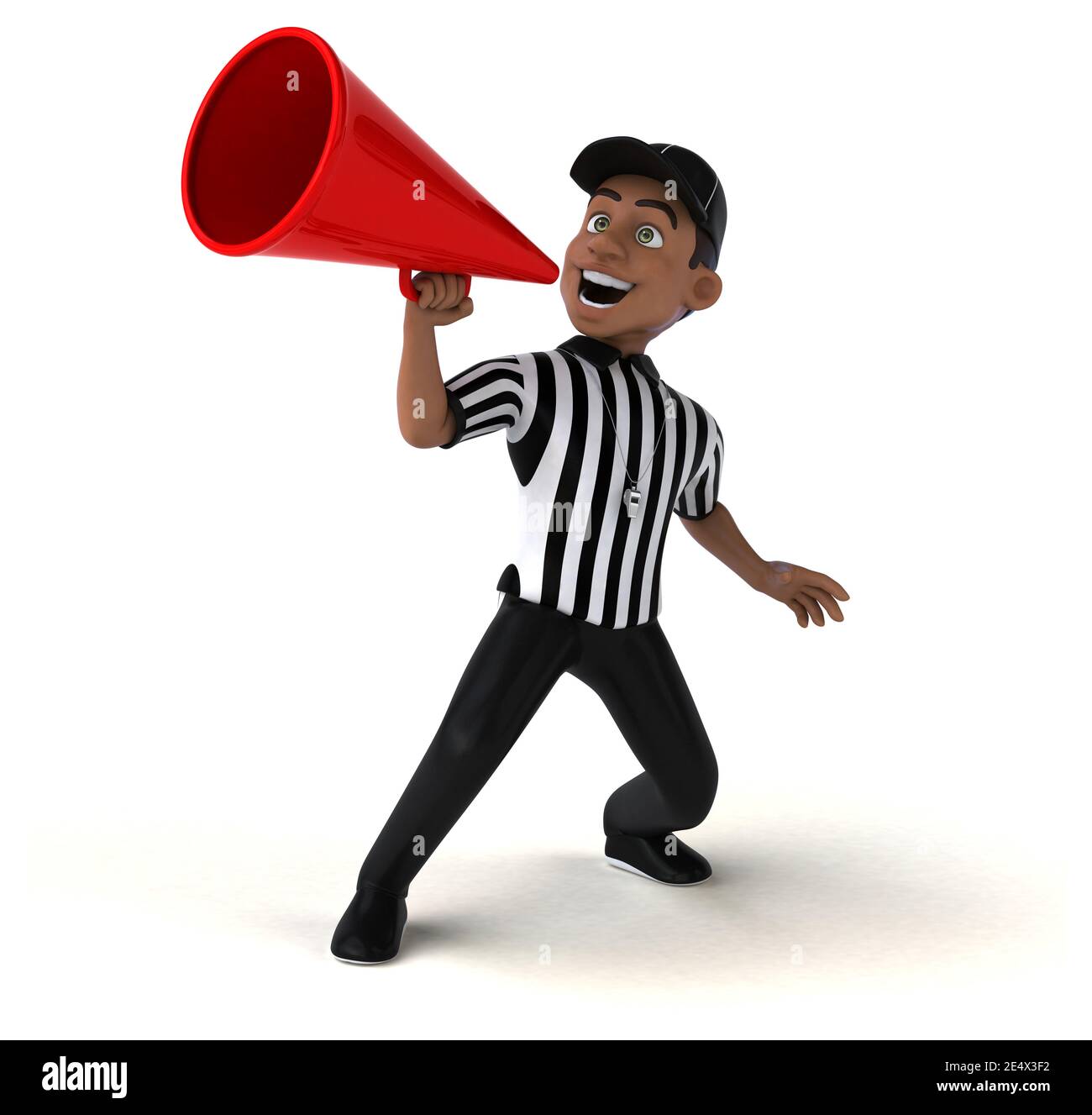 Fun 3D Illustration of an american Referee Stock Photo - Alamy