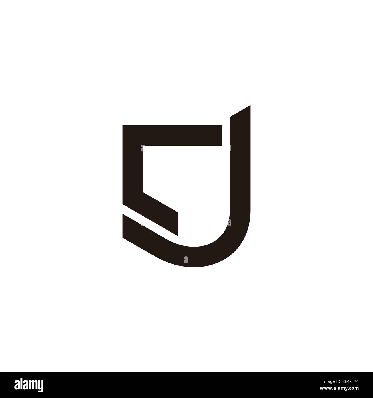 letter cj simple geometric design line logo vector Stock Vector Image & Art - Alamy