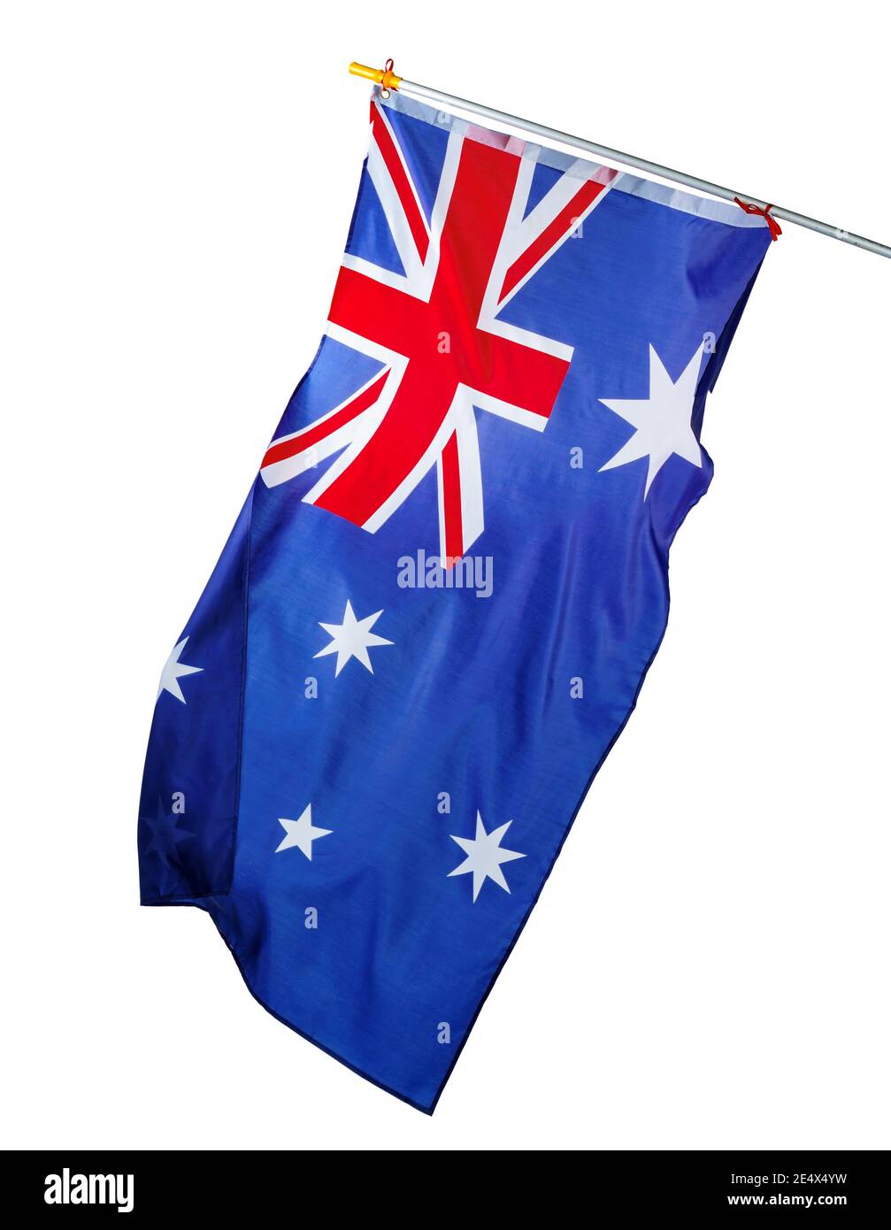 National flag of Australia isolated on white background Stock Photo - Alamy