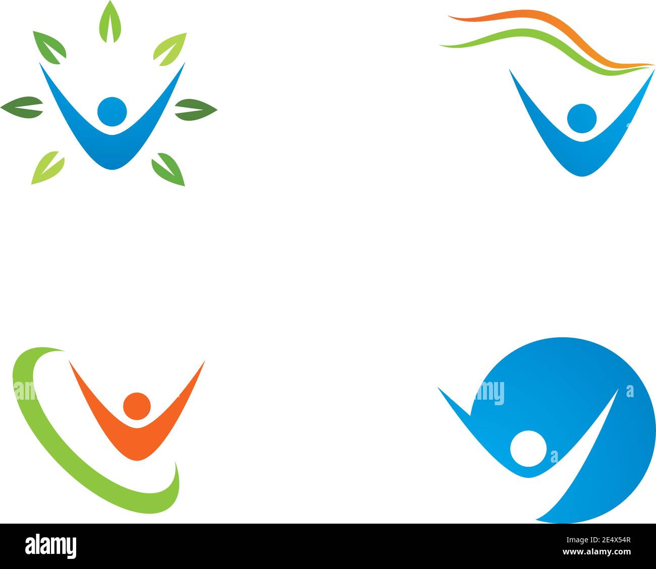 Human character logo sign,Health care logo Stock Vector Image & Art - Alamy