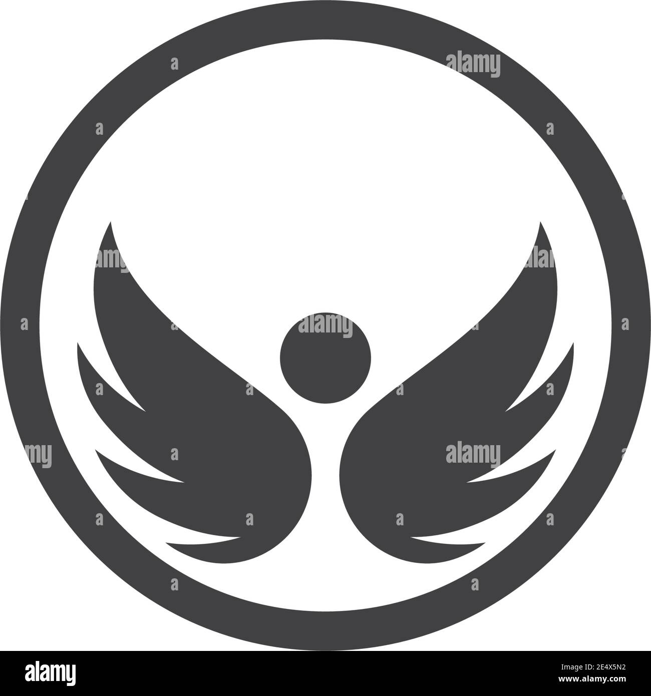 Falcon Wing Logo Template vector icon design Stock Vector Image & Art ...