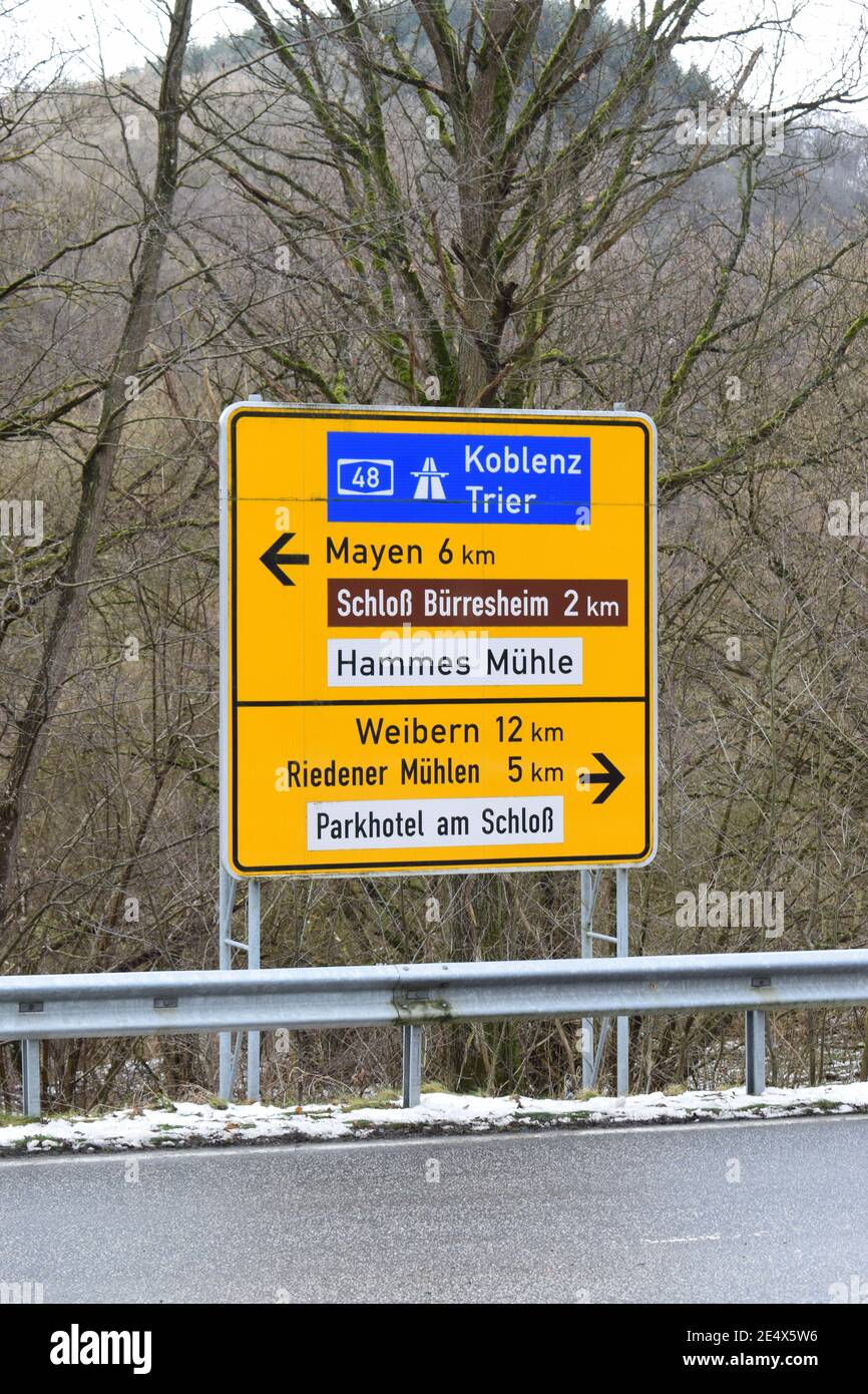 traffic sign in Germany Stock Photo - Alamy