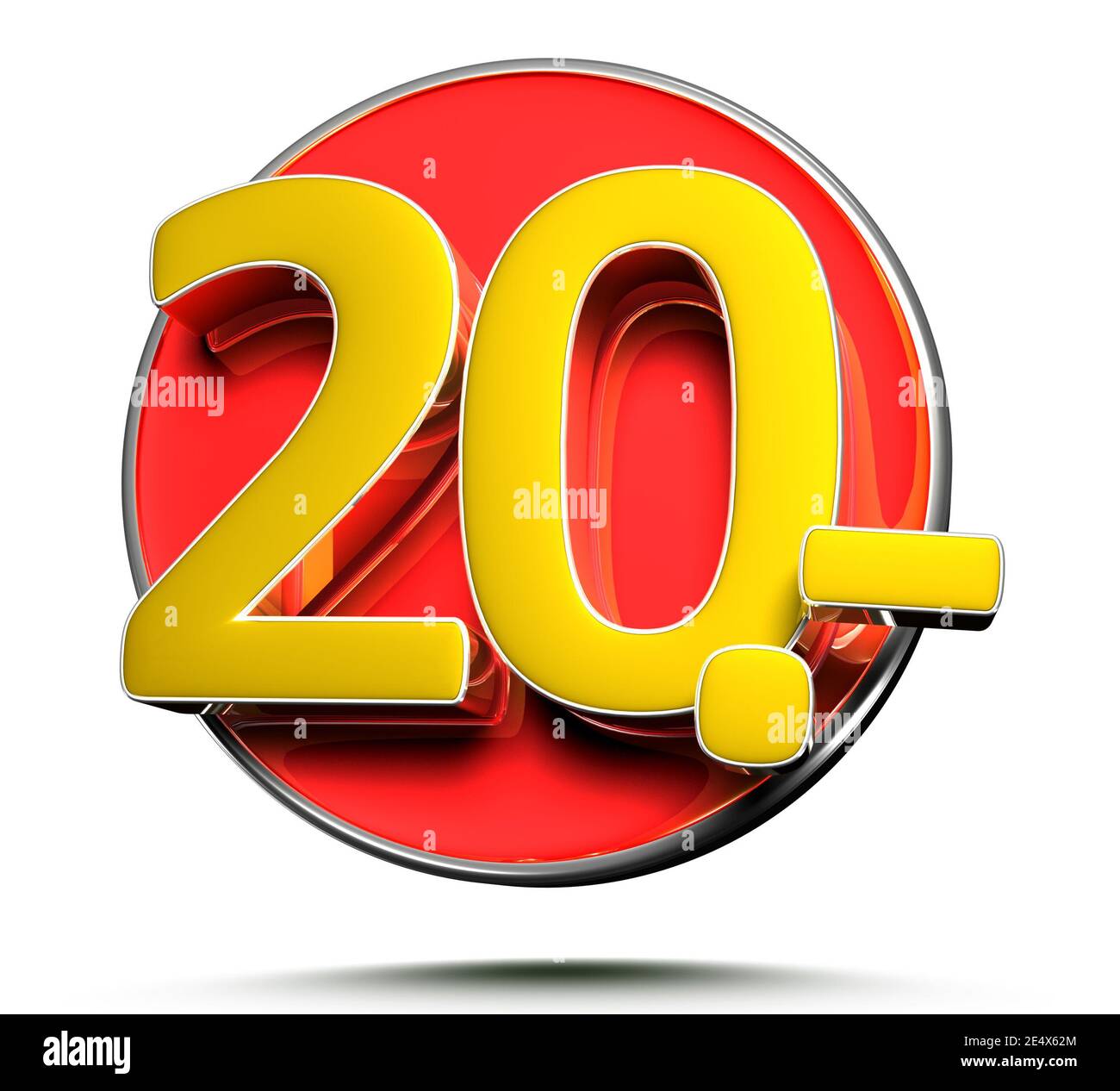 3d number 20 Cut Out Stock Images & Pictures - Alamy