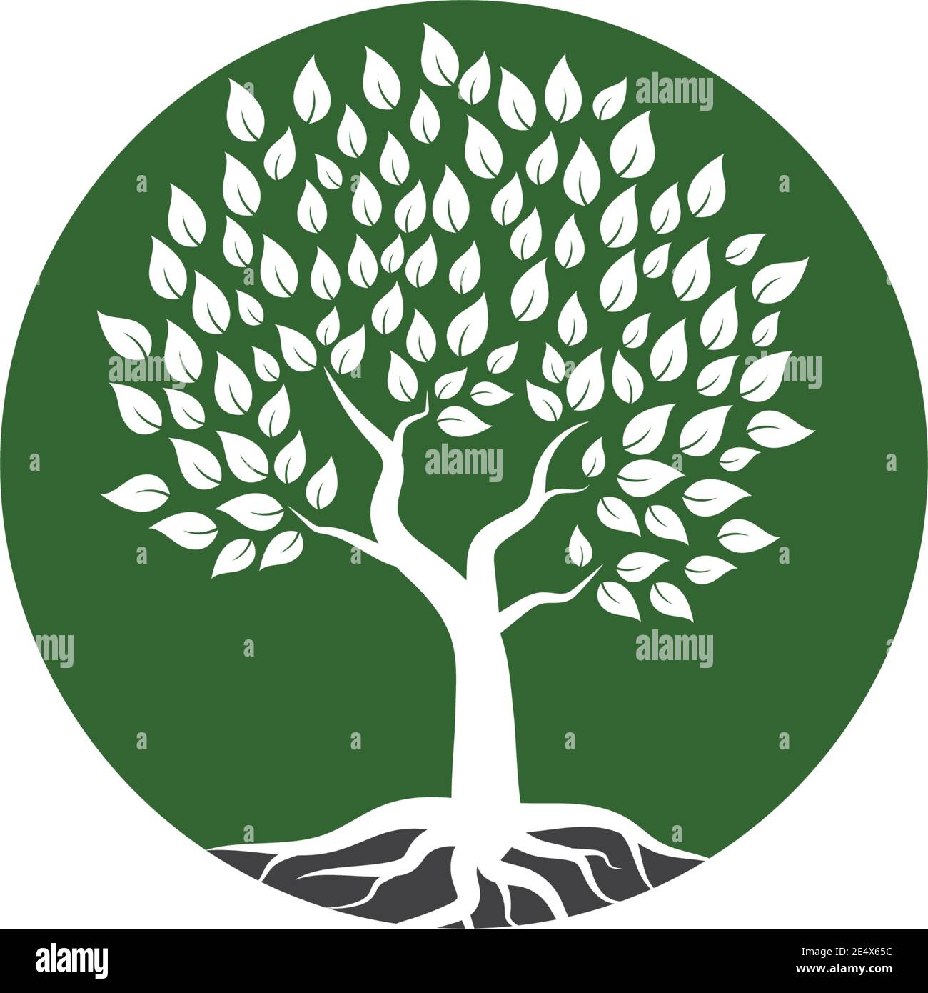 Tree icon logo template vector illustration Stock Vector Image & Art ...