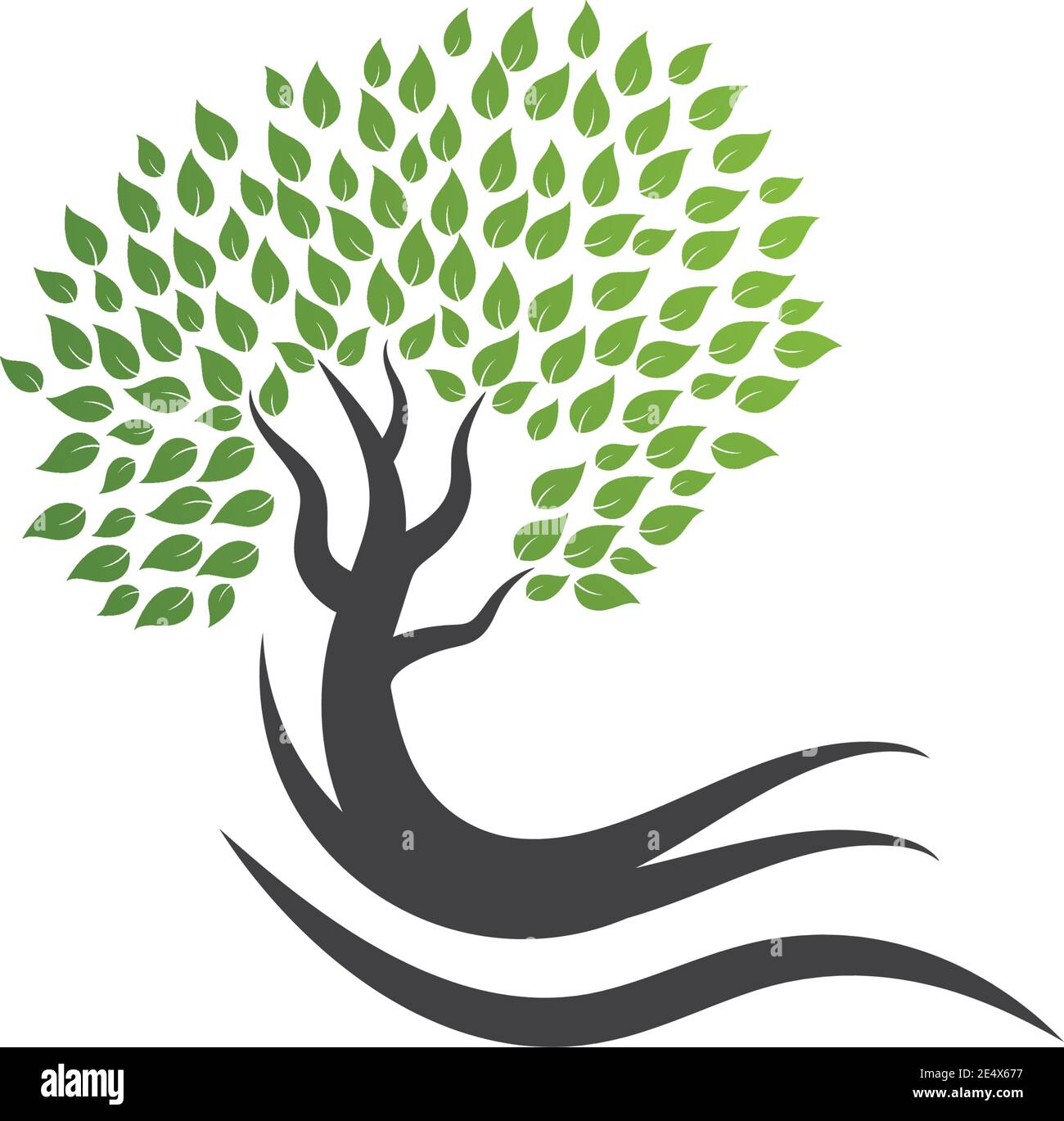 Tree icon logo template vector illustration Stock Vector Image & Art ...