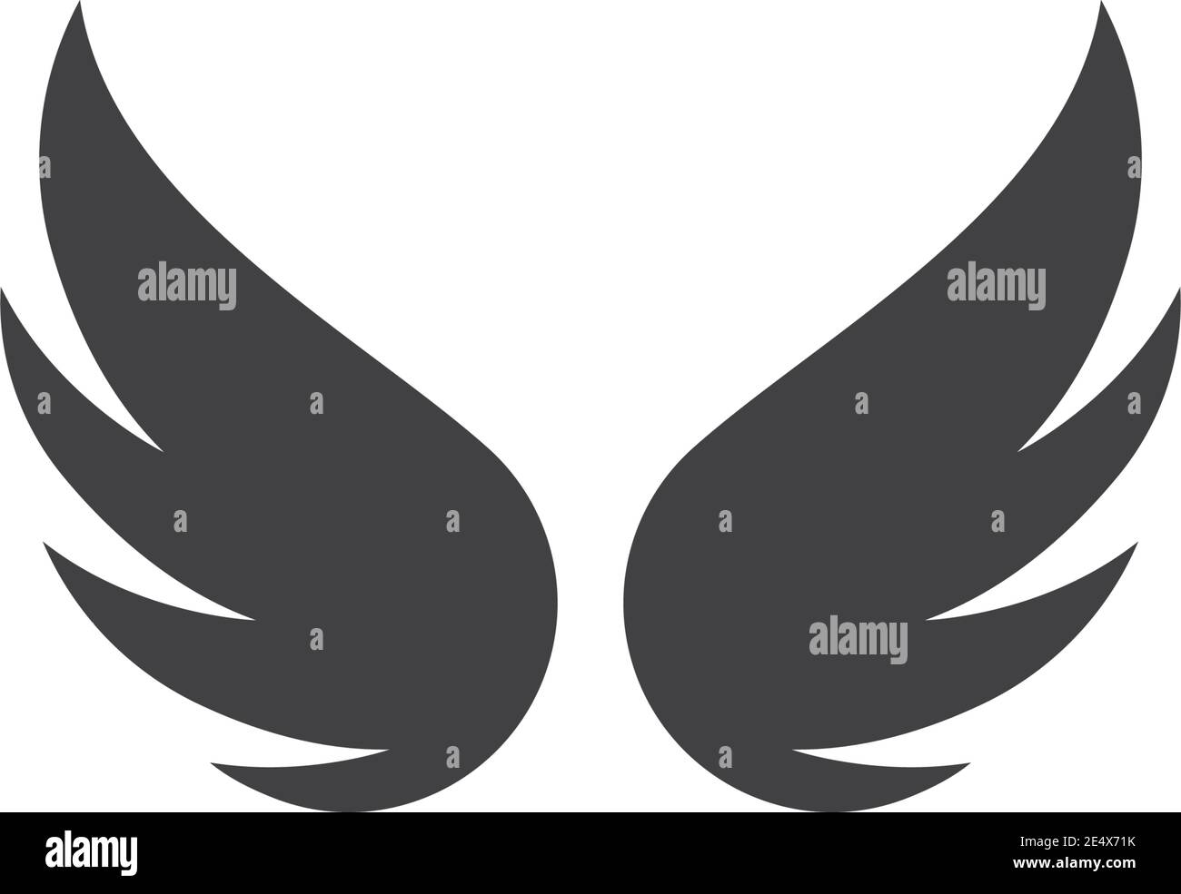 Falcon Wing Logo Template vector icon design Stock Vector Image & Art ...
