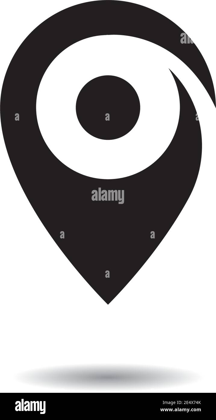 Location point Logo vector Stock Vector Image & Art - Alamy